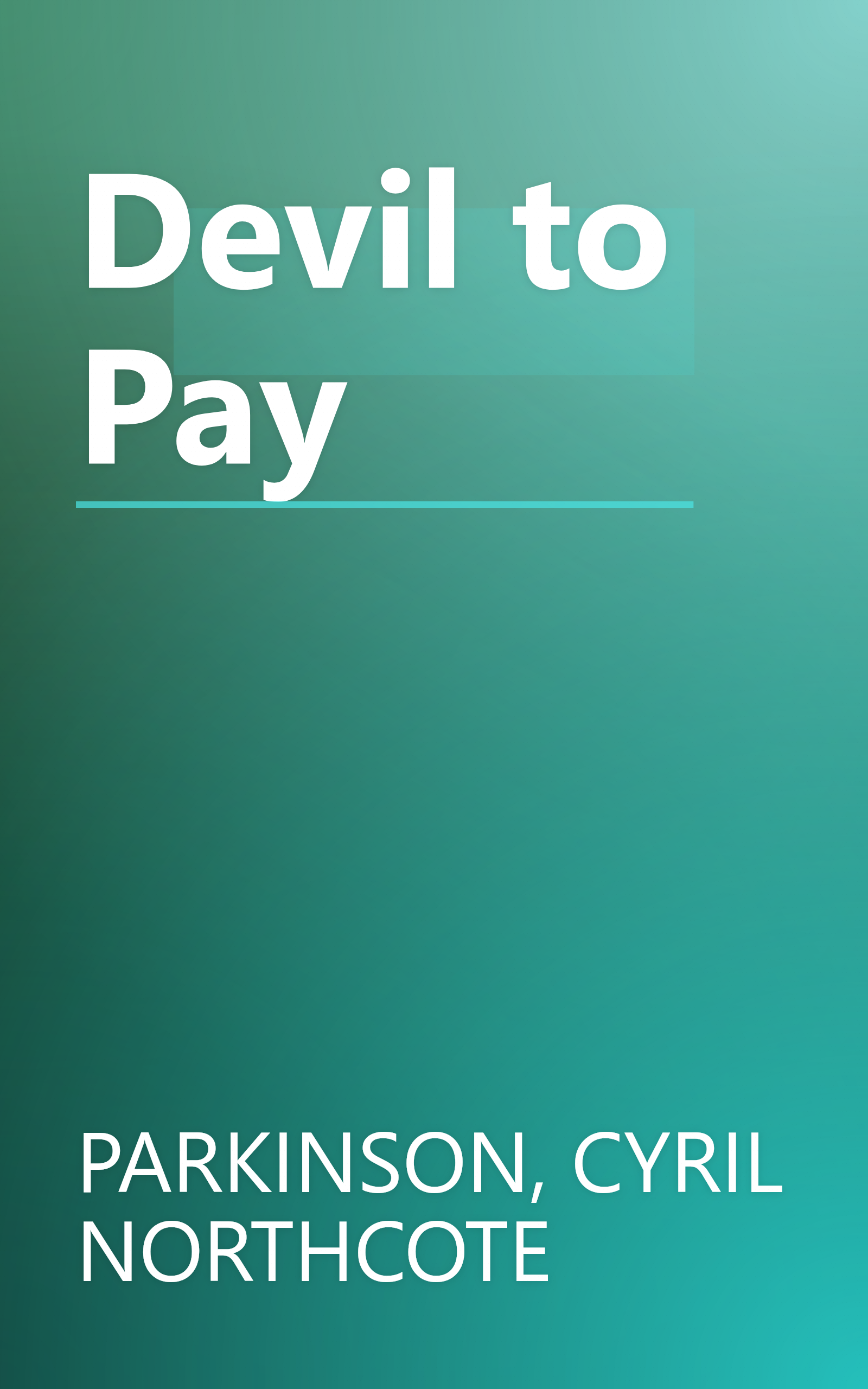 Devil to Pay book cover