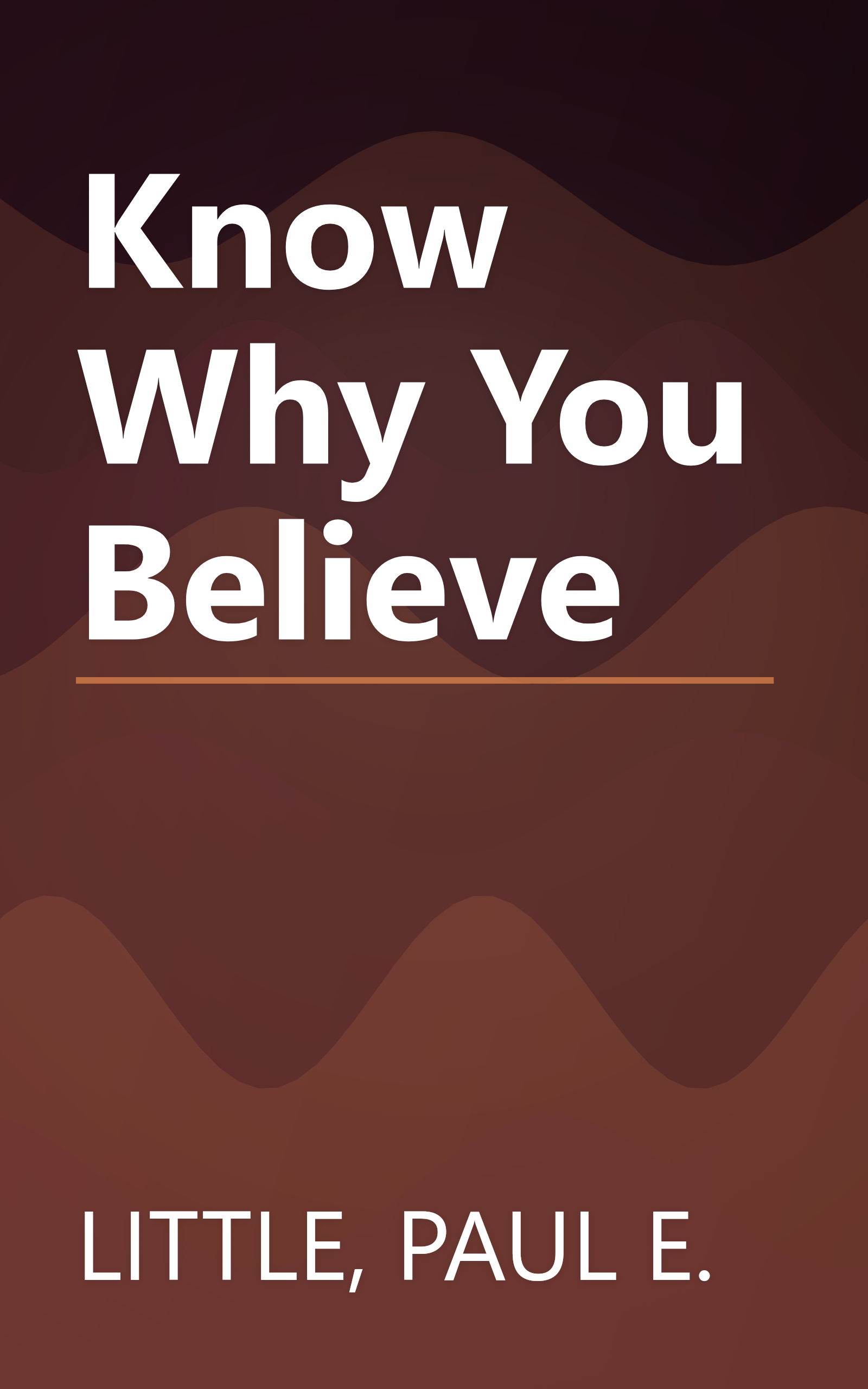 Know Why You Believe book cover