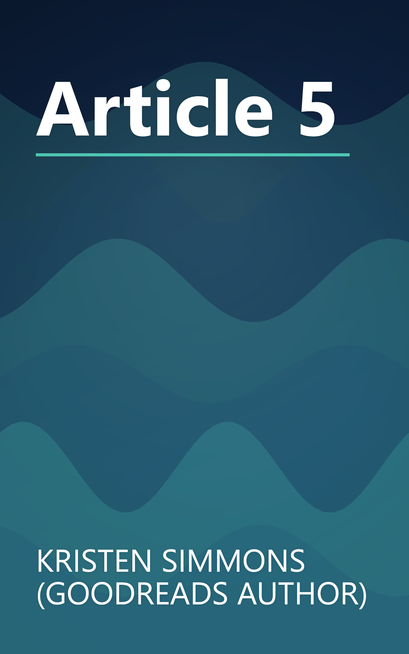 Article 5 book cover