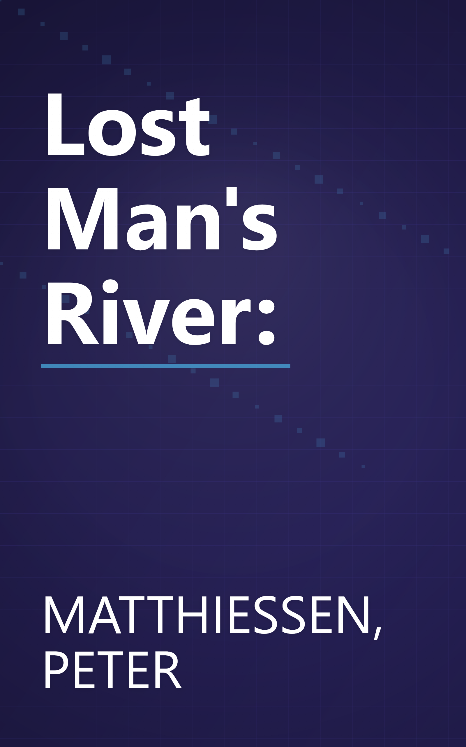Lost Man's River: book cover