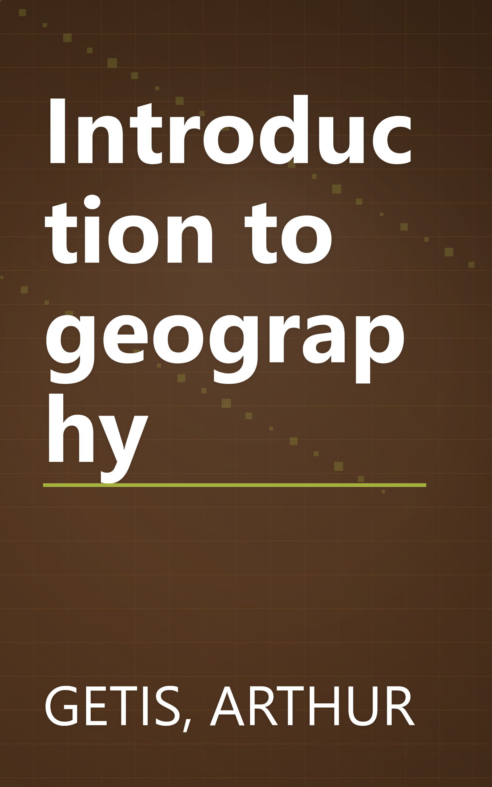 Introduction to geography book cover