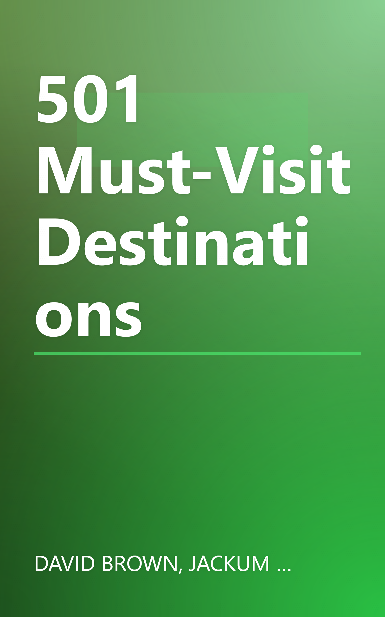 501 Must-Visit Destinations book cover