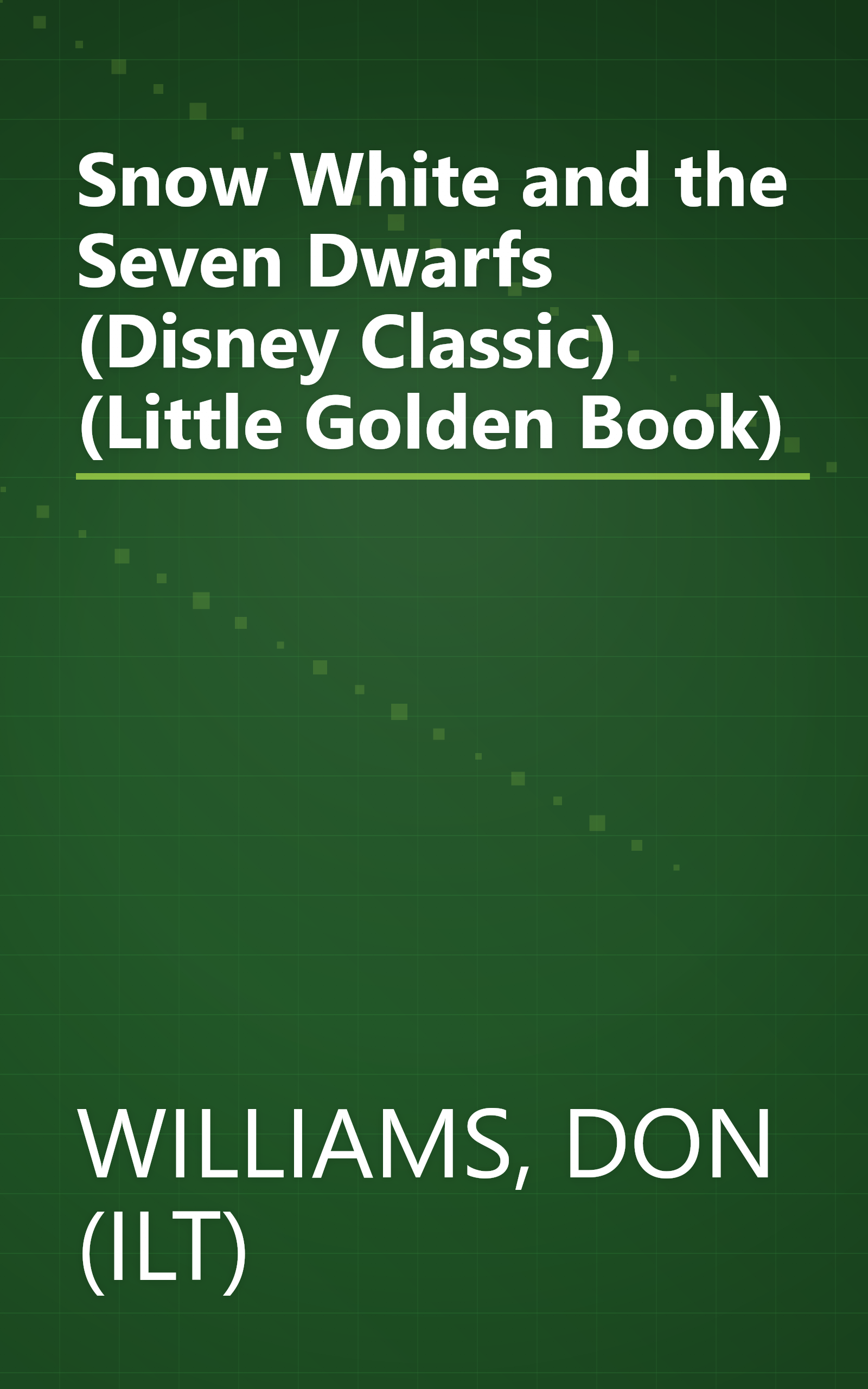 Snow White and the Seven Dwarfs (Disney Classic) (Little Golden Book) book cover