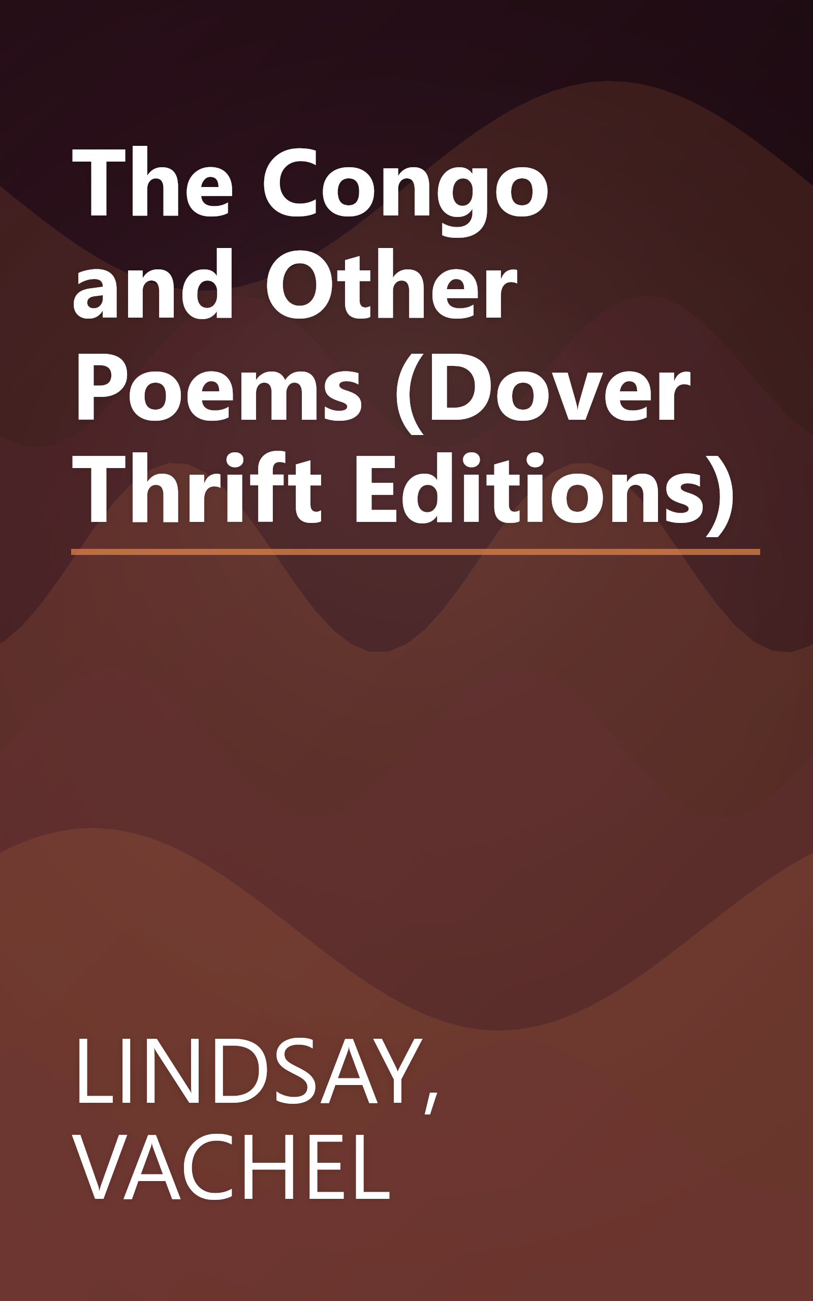 The Congo and Other Poems (Dover Thrift Editions) book cover