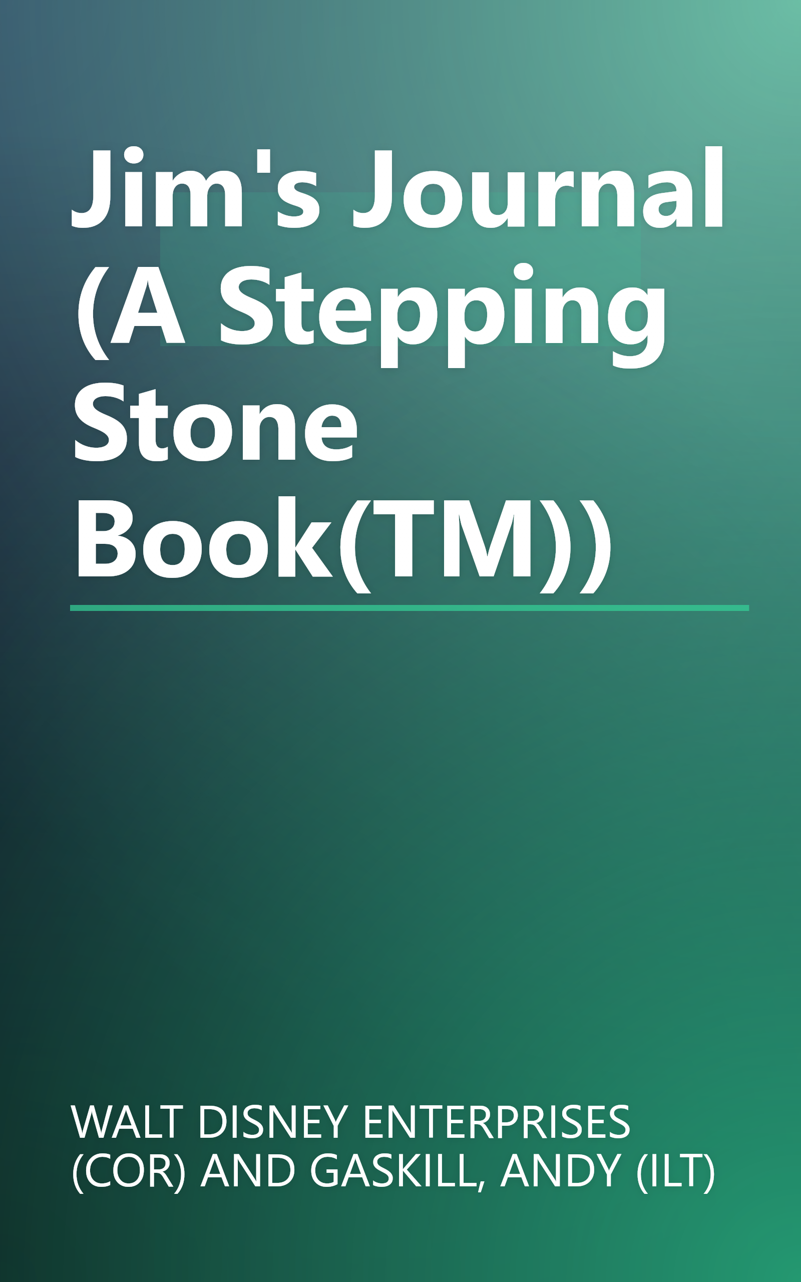 Jim's Journal (A Stepping Stone Book(TM)) book cover