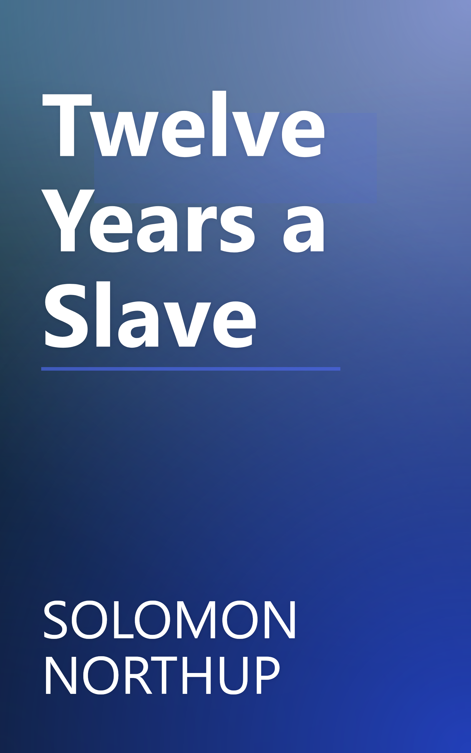 Twelve Years a Slave book cover