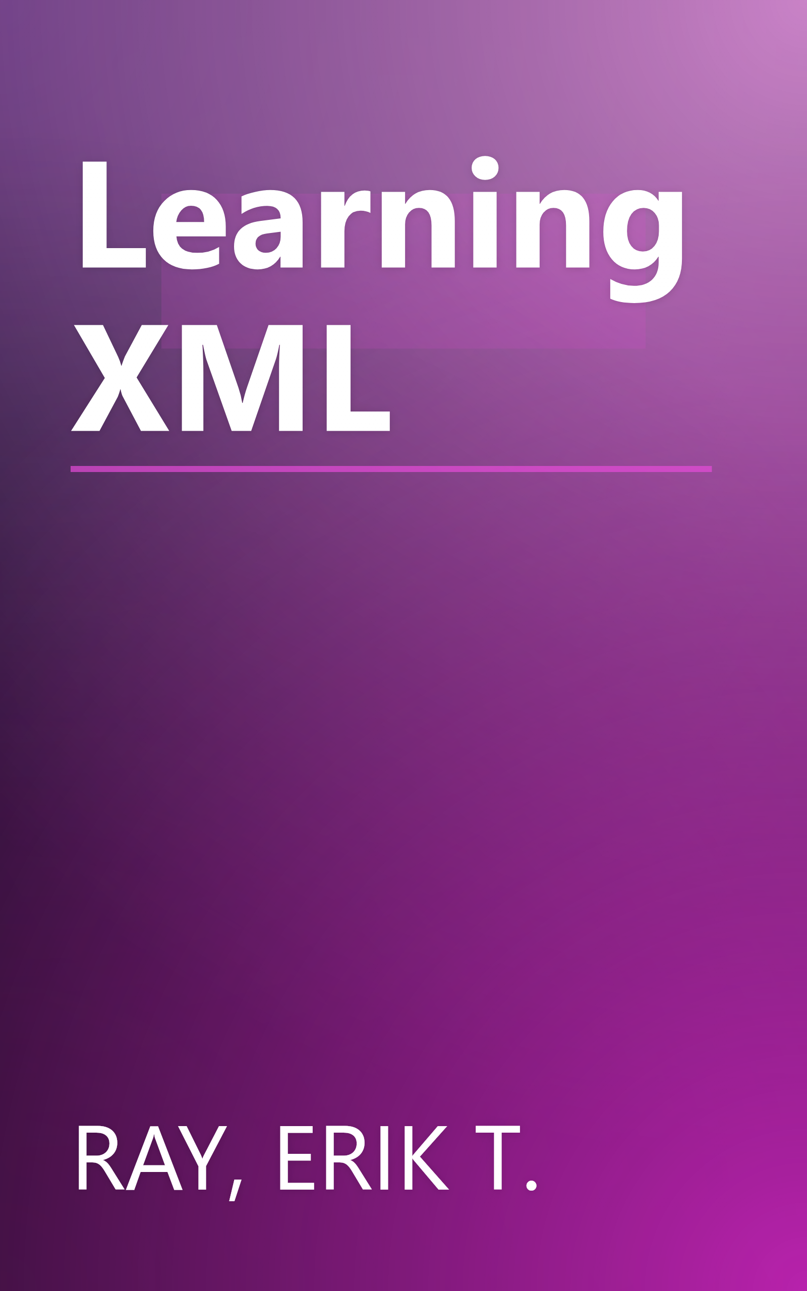Learning XML book cover
