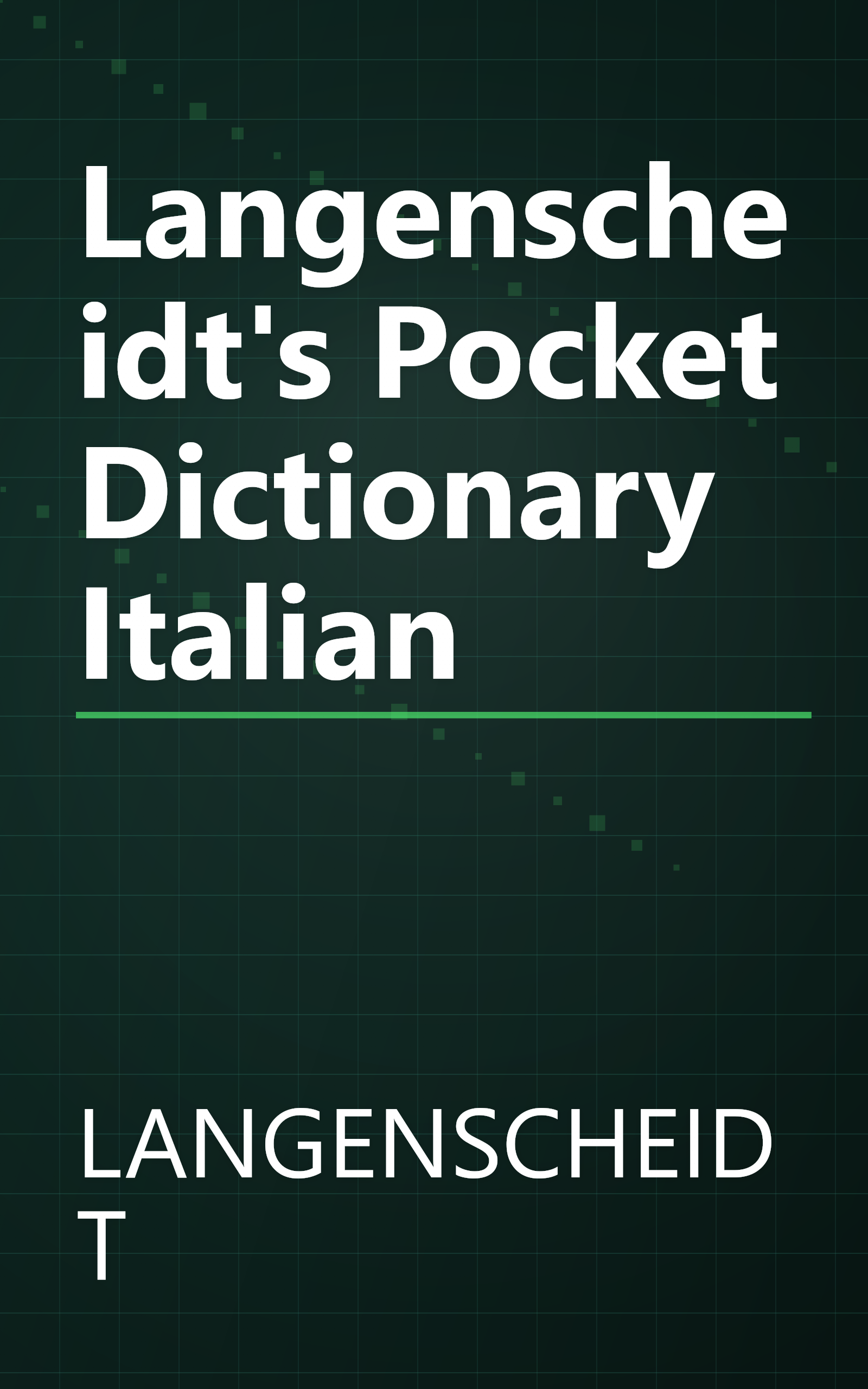 Langenscheidt's Pocket Dictionary Italian book cover