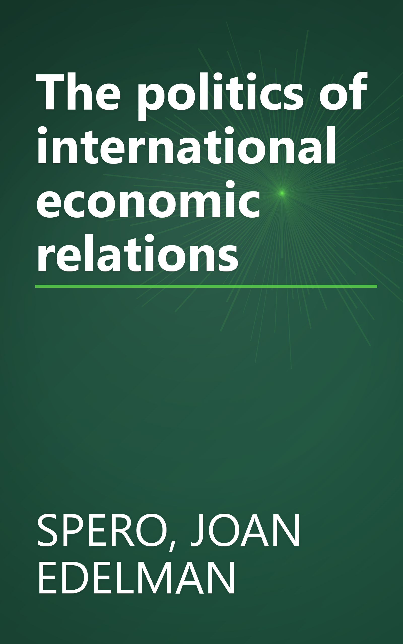 The politics of international economic relations book cover