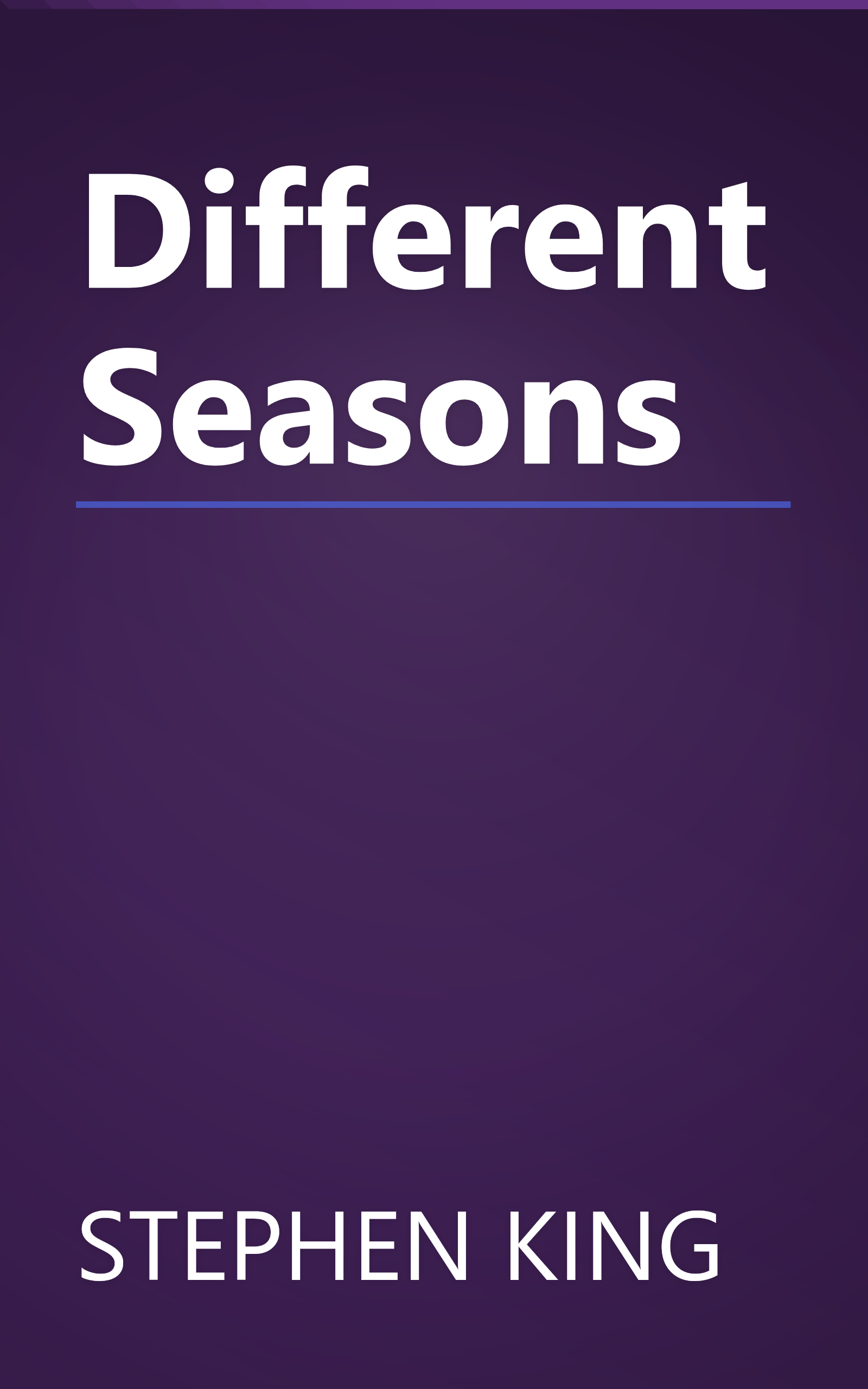 Different Seasons book cover