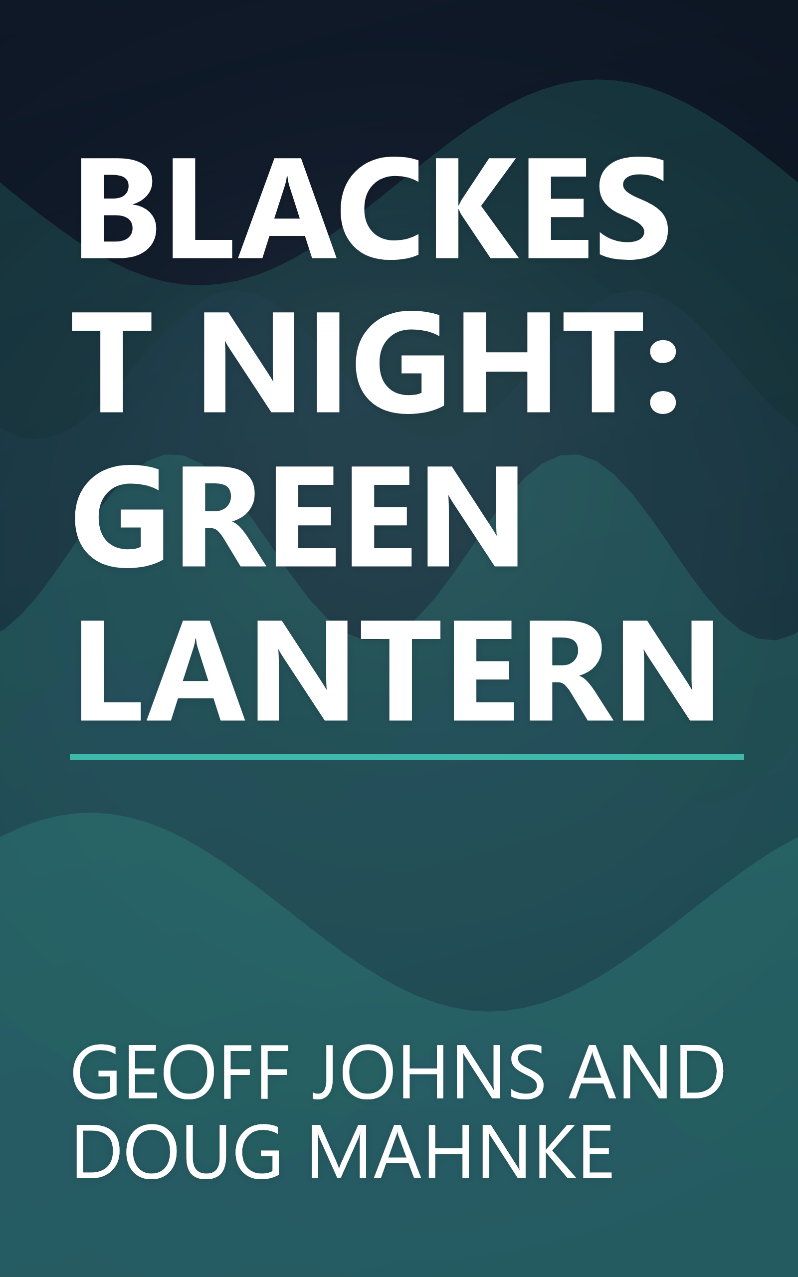 BLACKEST NIGHT: GREEN LANTERN book cover