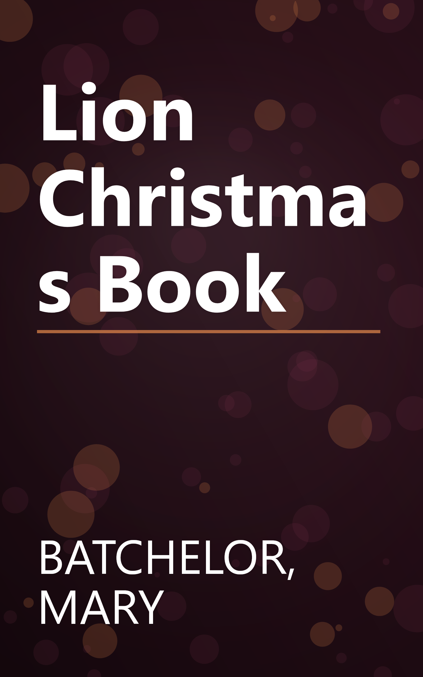 Lion Christmas Book book cover