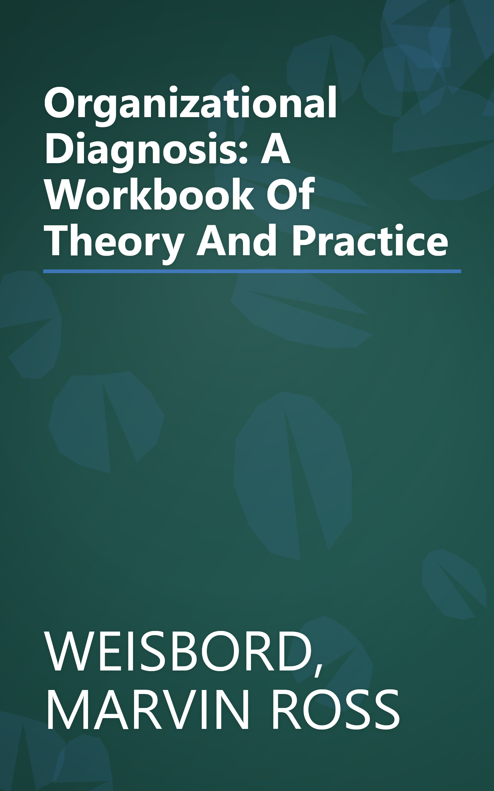 Organizational Diagnosis: A Workbook Of Theory And Practice book cover
