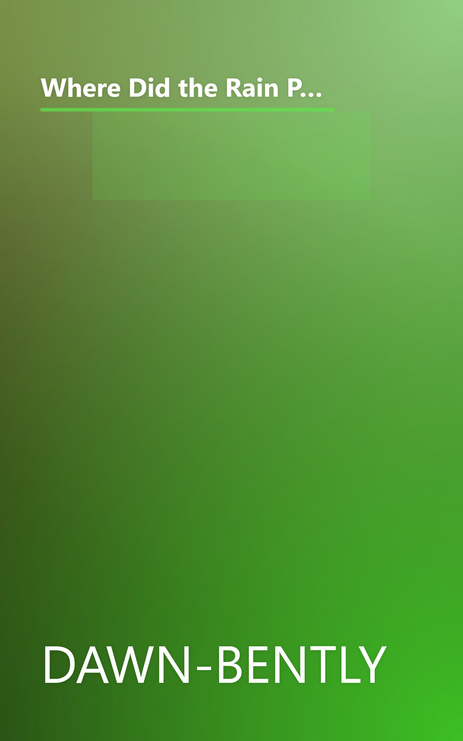 Where Did the Rain Puddle Go? Vol. 10 Evaporation (Winnie the Pooh's Thinking Spot Series, Volume 10) by Dawn Bently (2005) Hardcover book cover