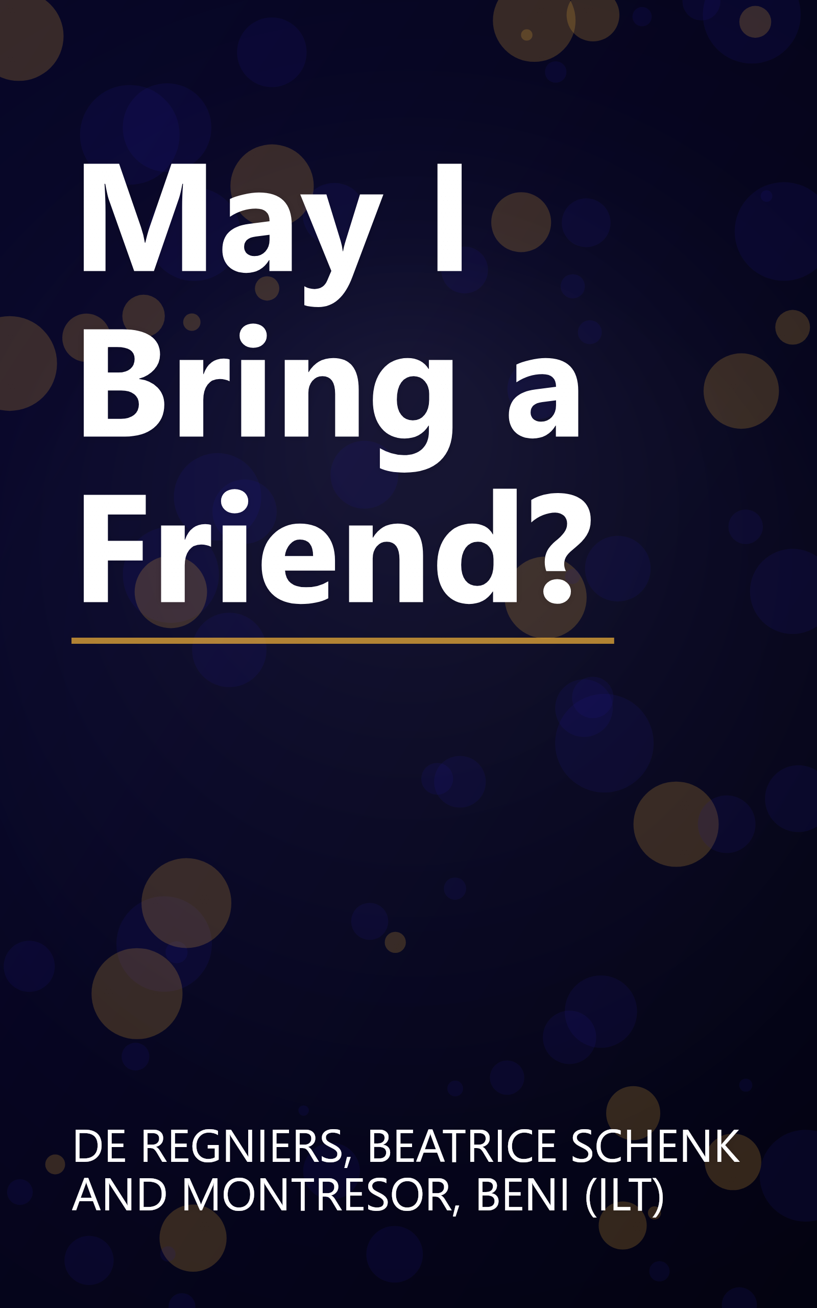 May I Bring a Friend? book cover