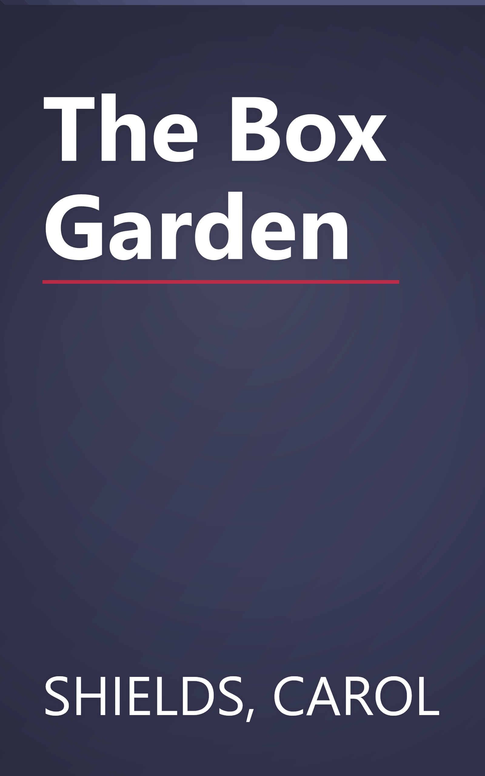 The Box Garden book cover