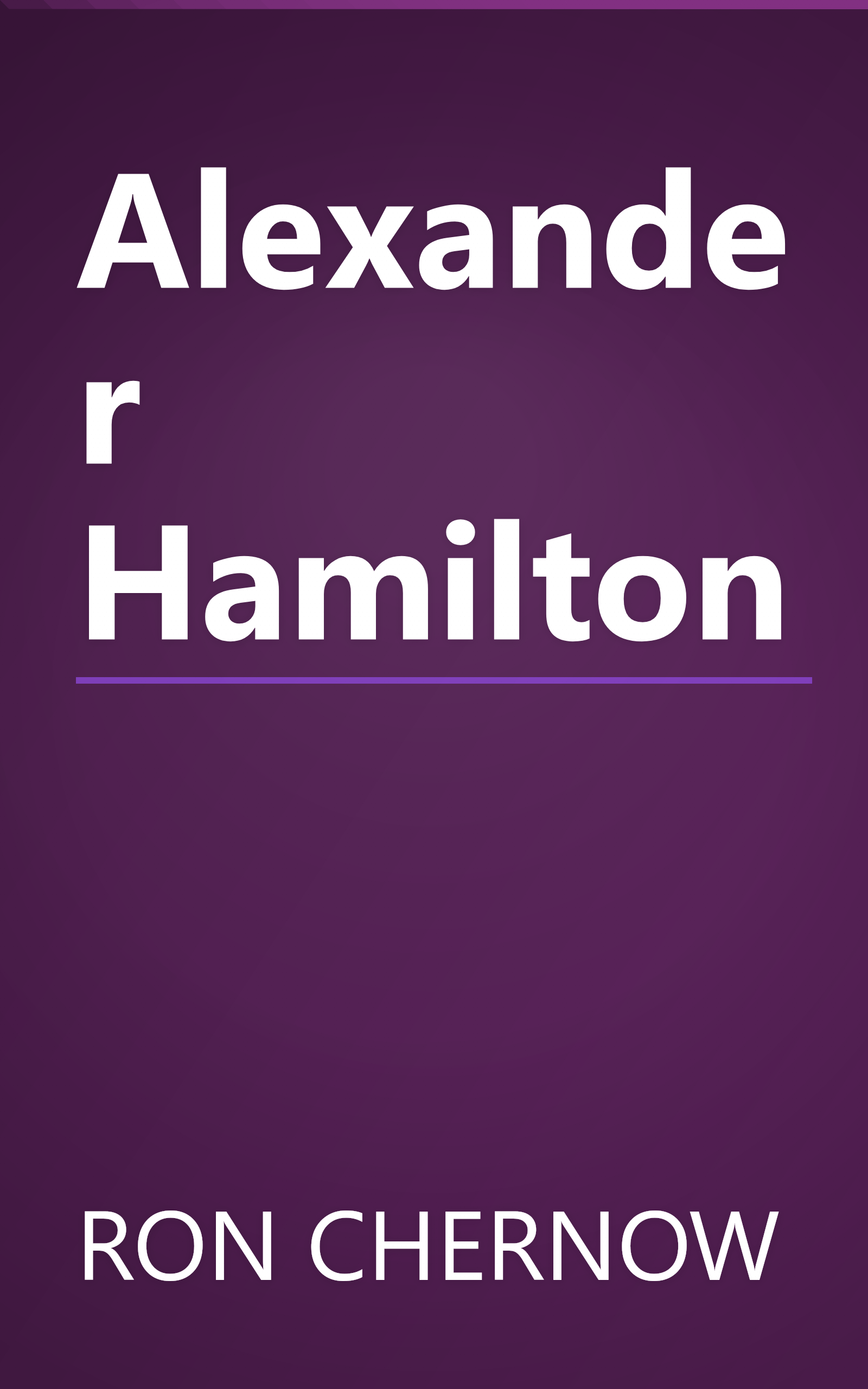 Alexander Hamilton book cover