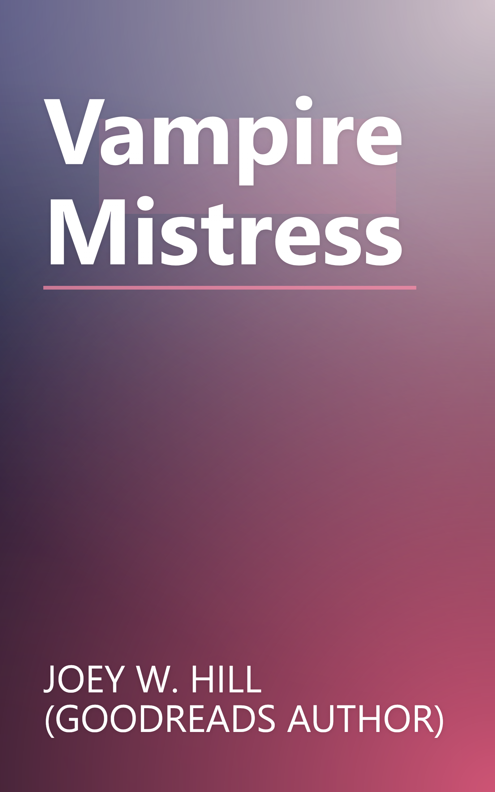 Vampire Mistress book cover