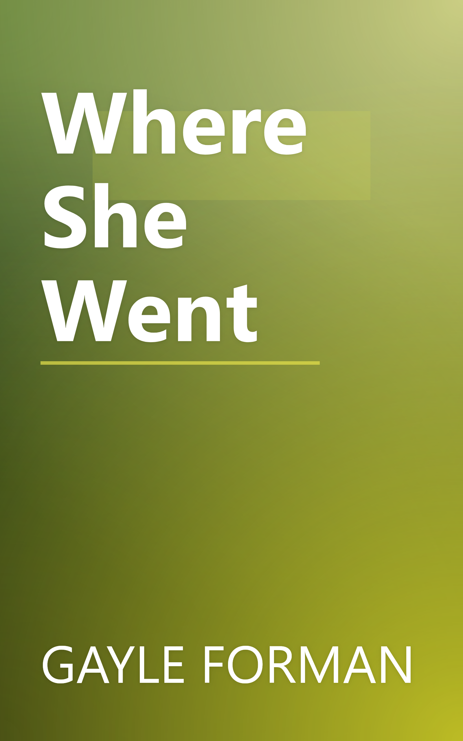 Where She Went book cover