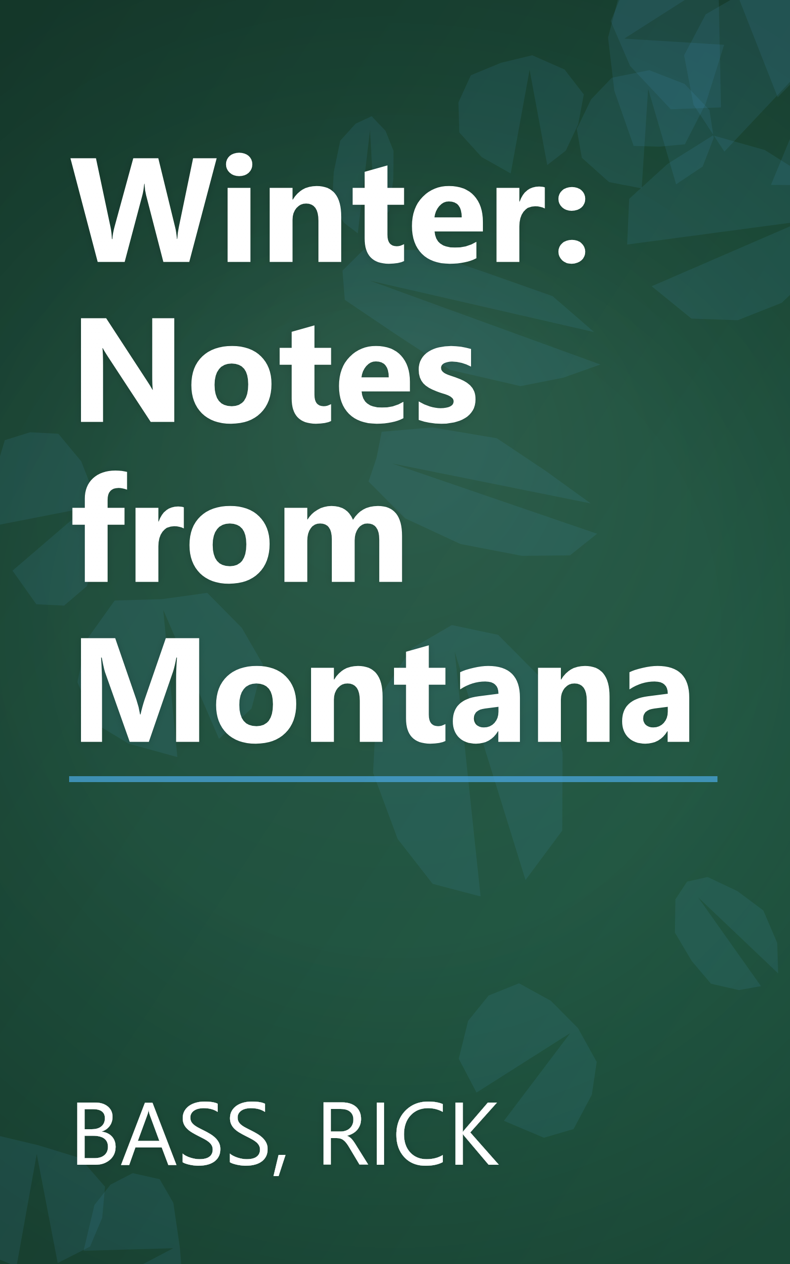 Winter: Notes from Montana book cover