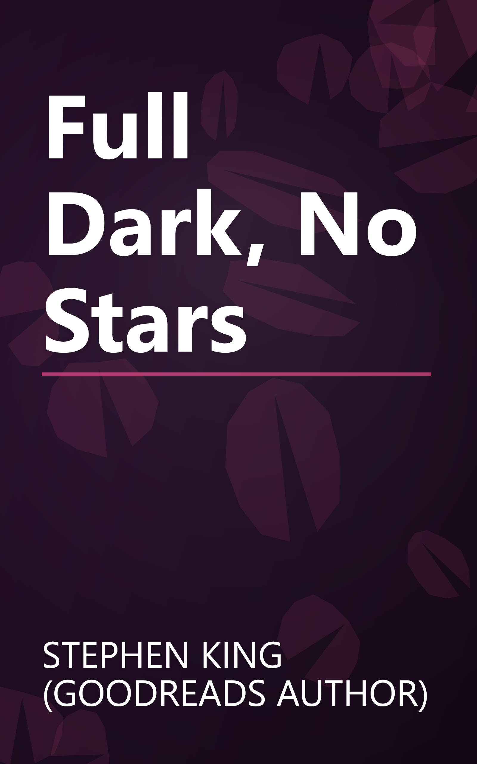 Full Dark, No Stars book cover