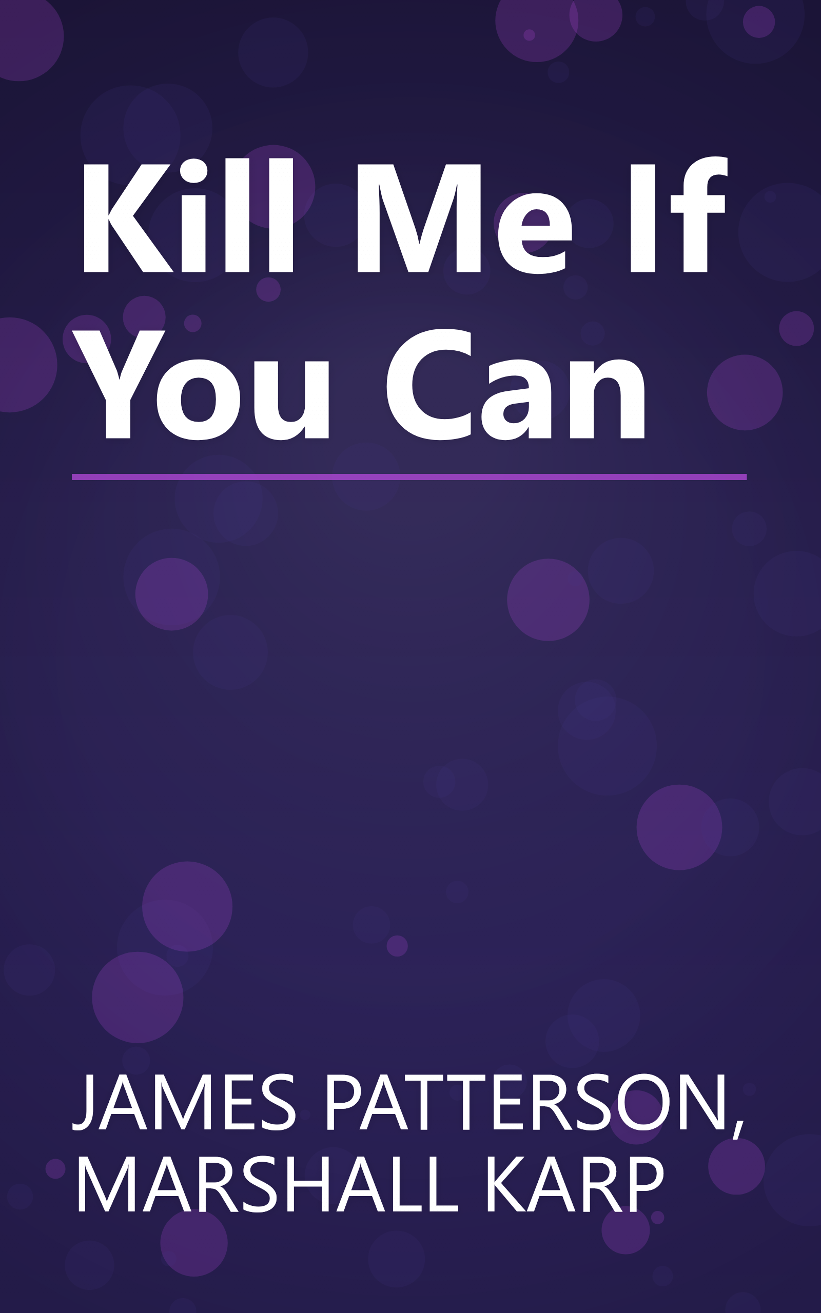 Kill Me If You Can book cover