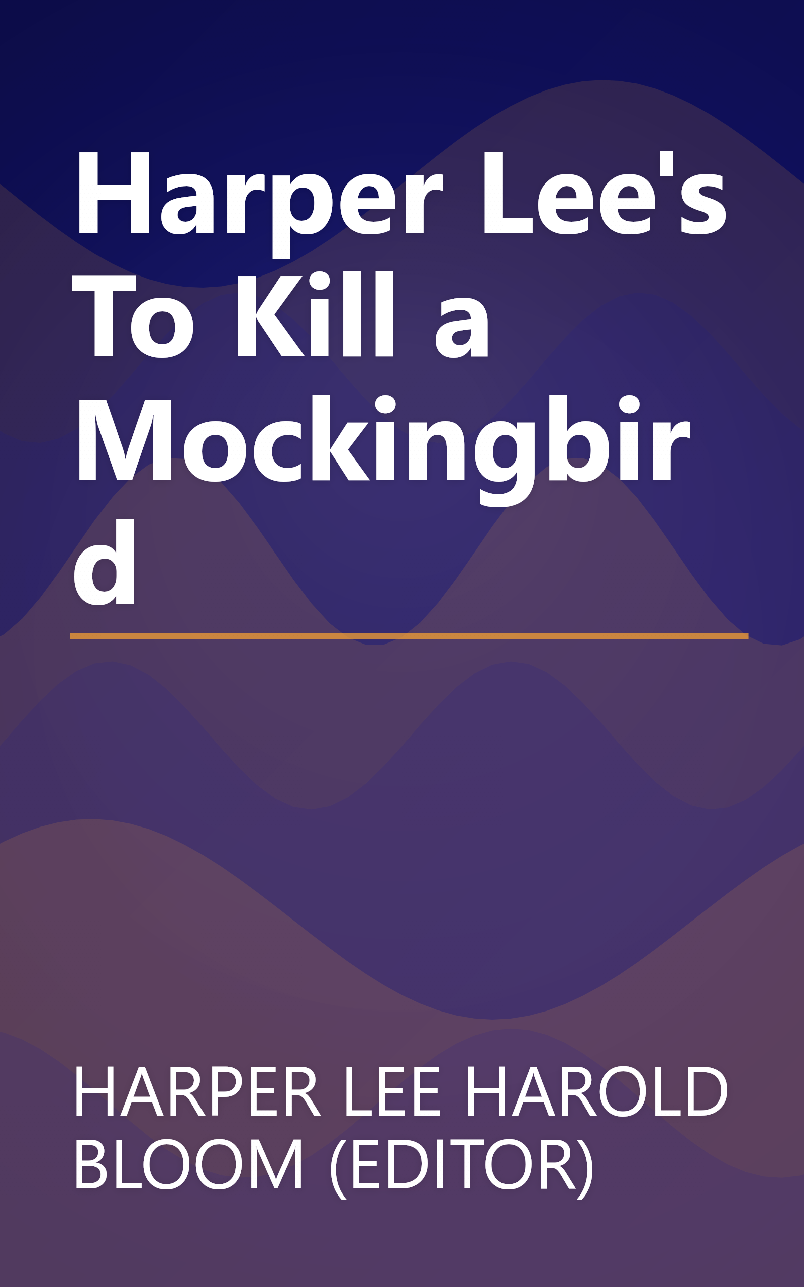 Harper Lee's To Kill a Mockingbird book cover