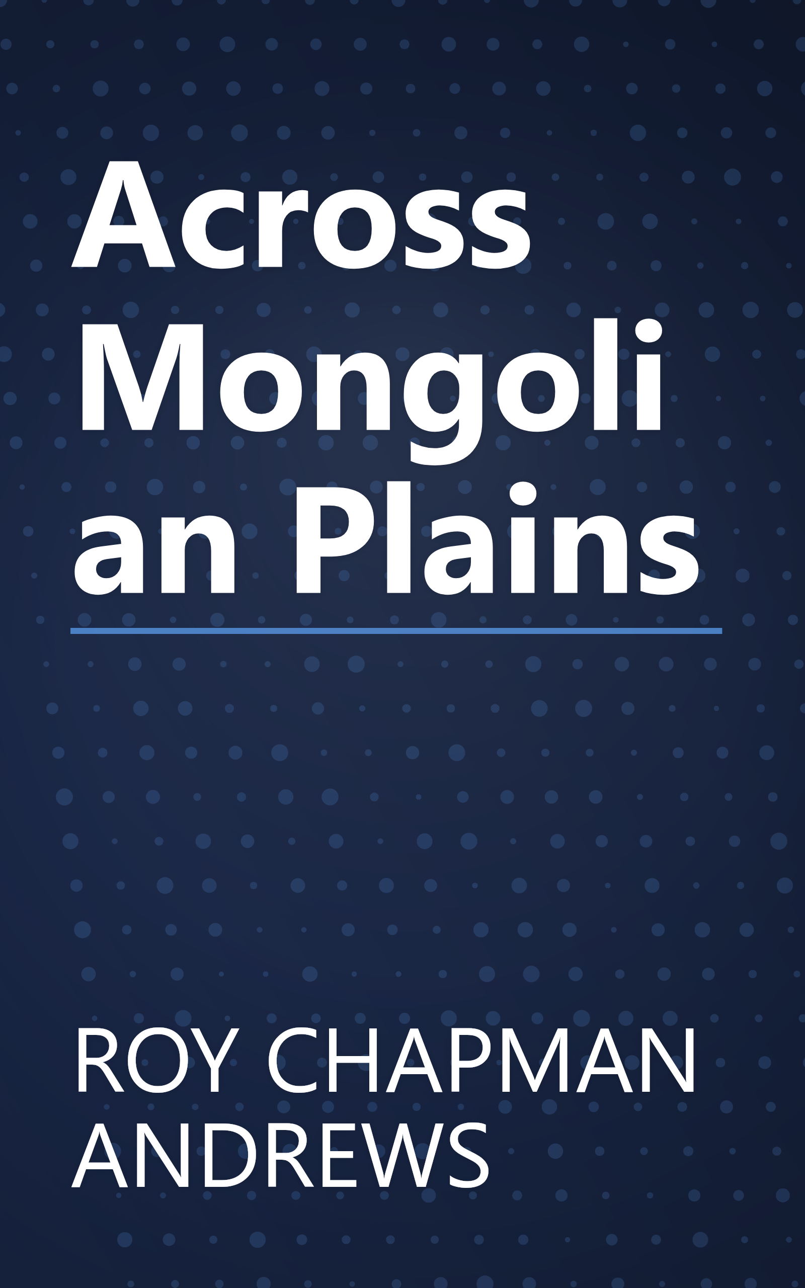 Across Mongolian Plains book cover