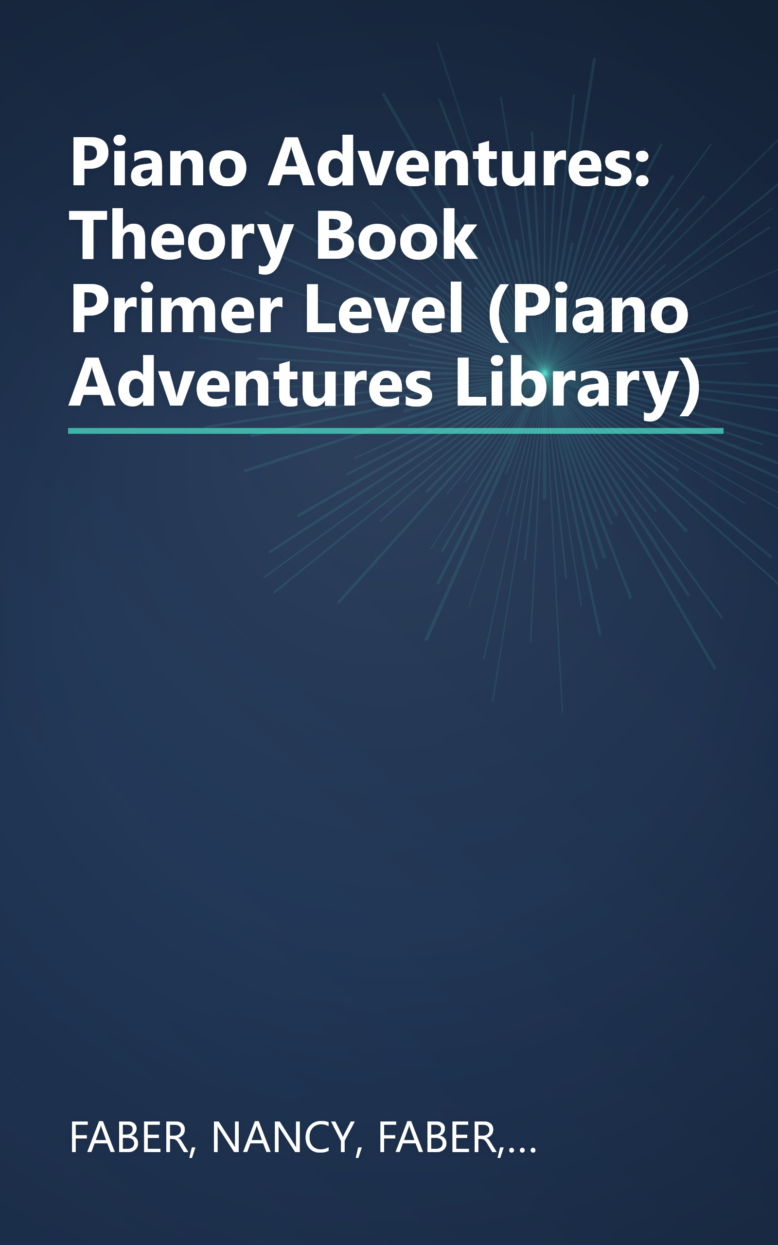Piano Adventures: Theory Book Primer Level (Piano Adventures Library) book cover