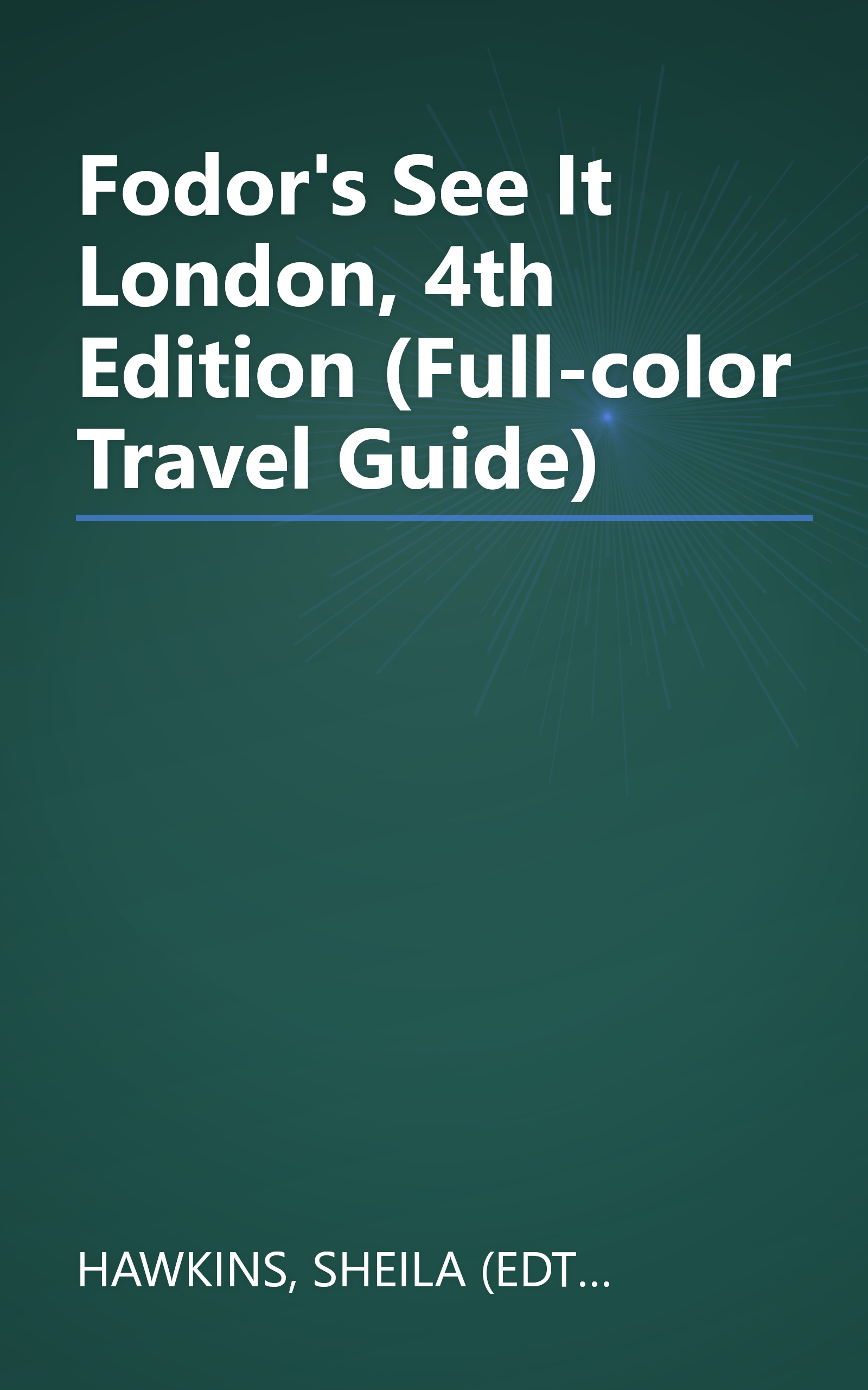 Fodor's See It London, 4th Edition (Full-color Travel Guide) book cover
