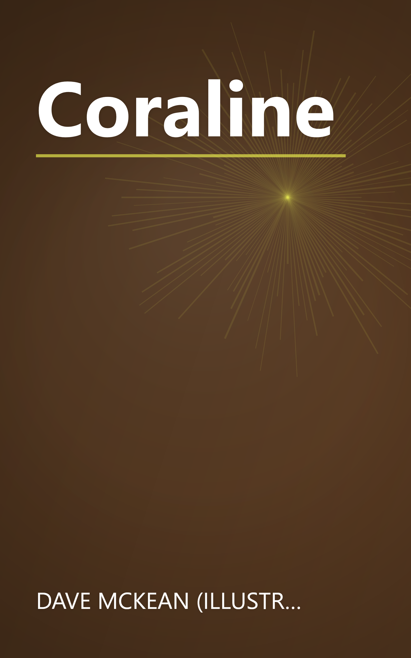 Coraline book cover