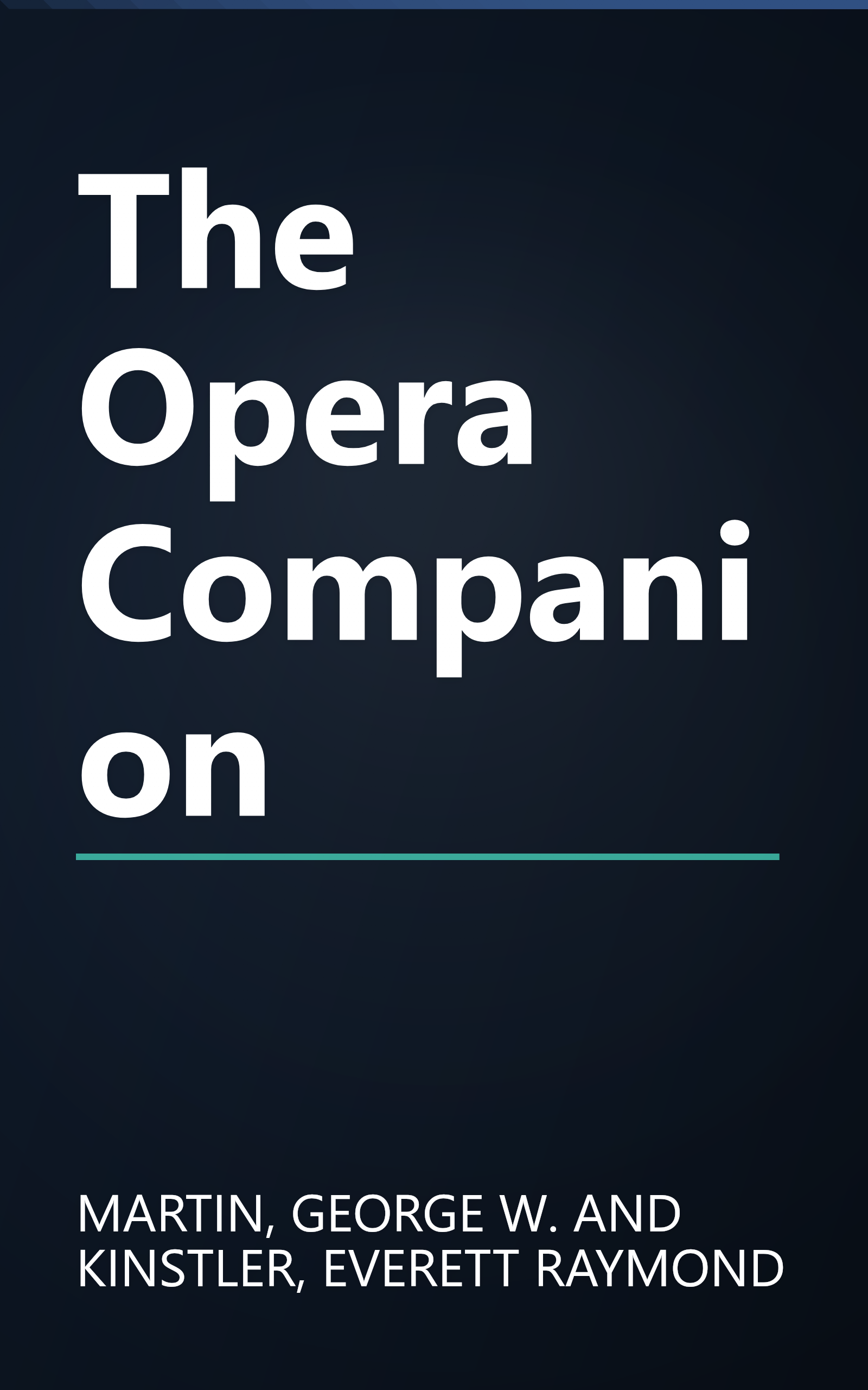 The Opera Companion book cover