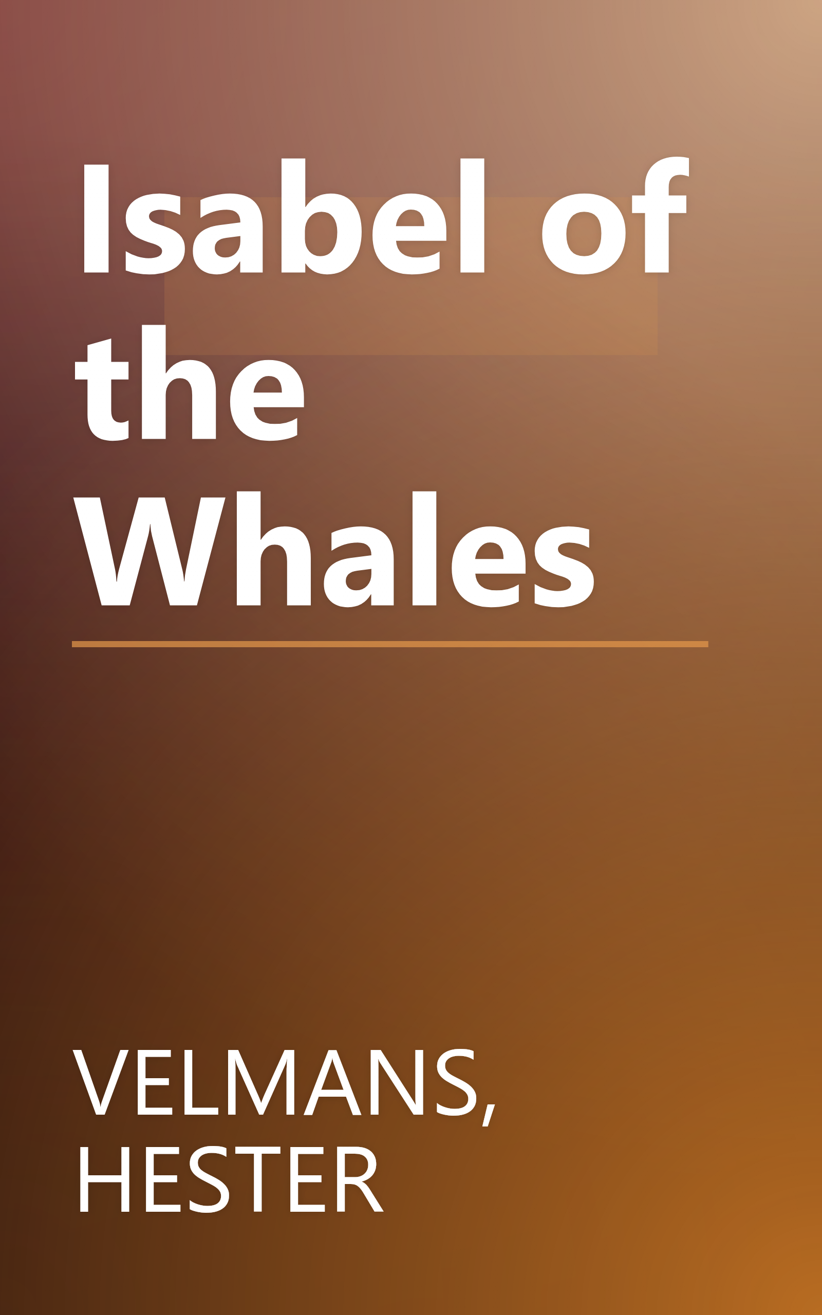 Isabel of the Whales book cover