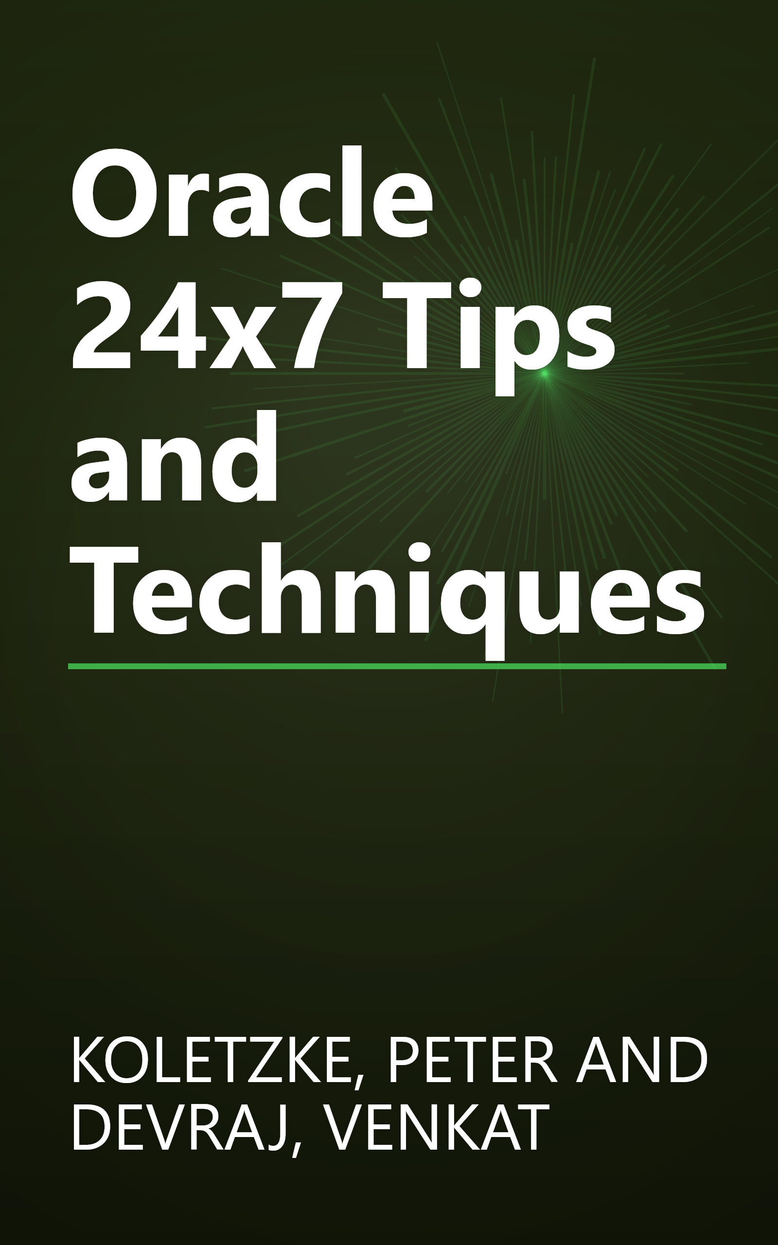 Oracle 24x7 Tips and Techniques book cover