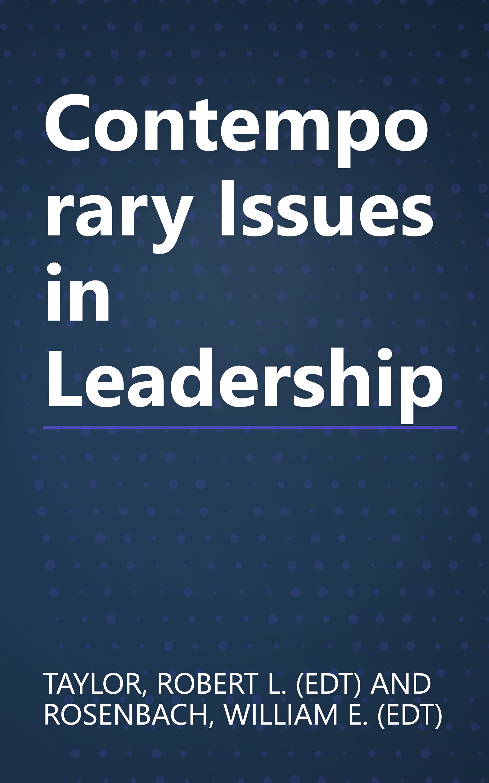 Contemporary Issues in Leadership book cover