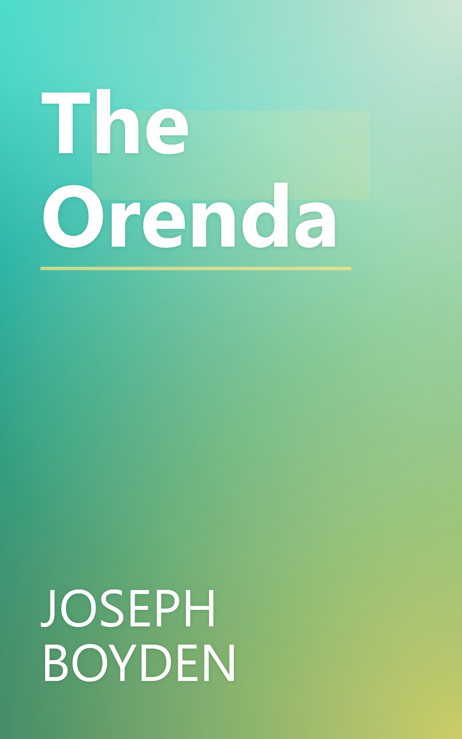 The Orenda book cover