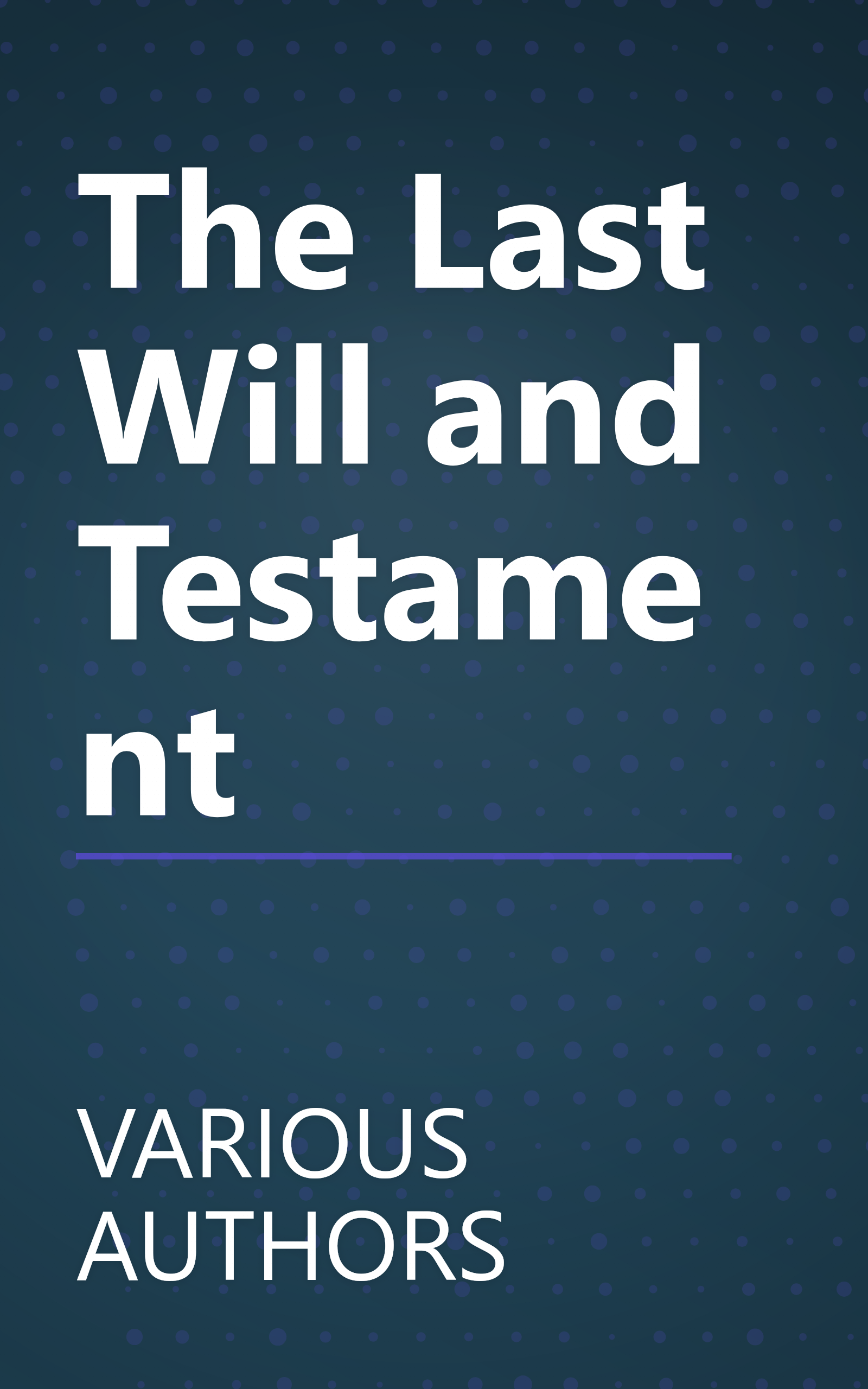 The Last Will and Testament book cover