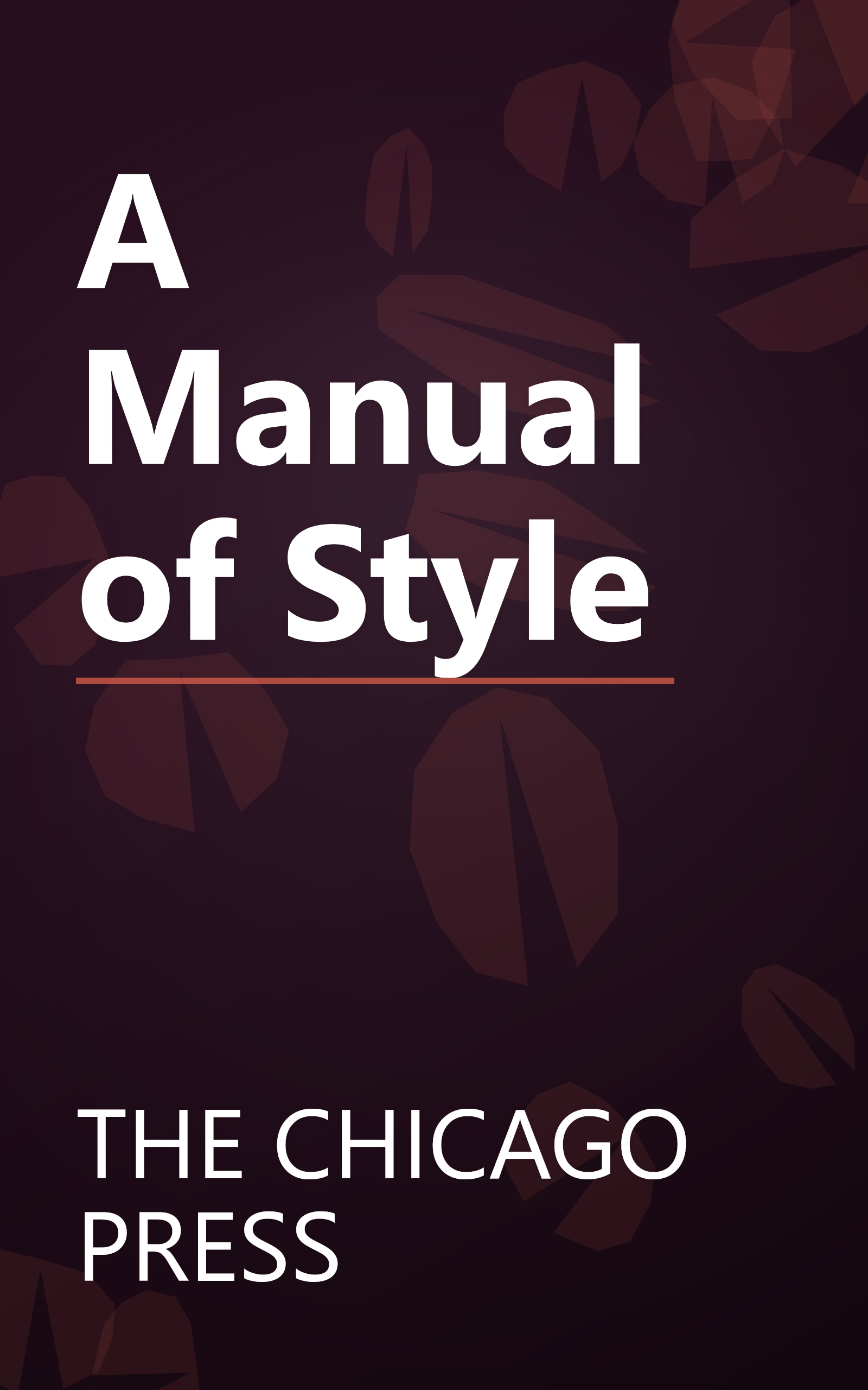 A Manual of Style book cover