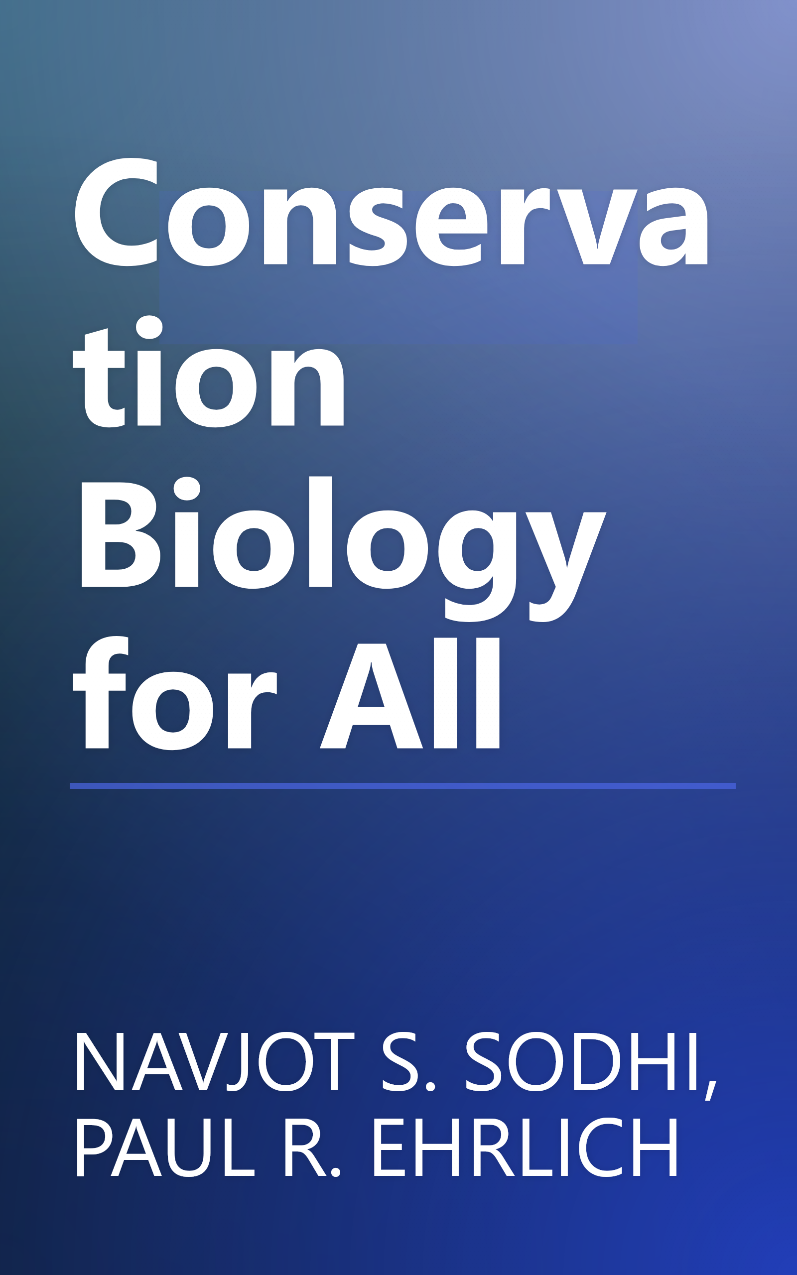 Conservation Biology for All book cover