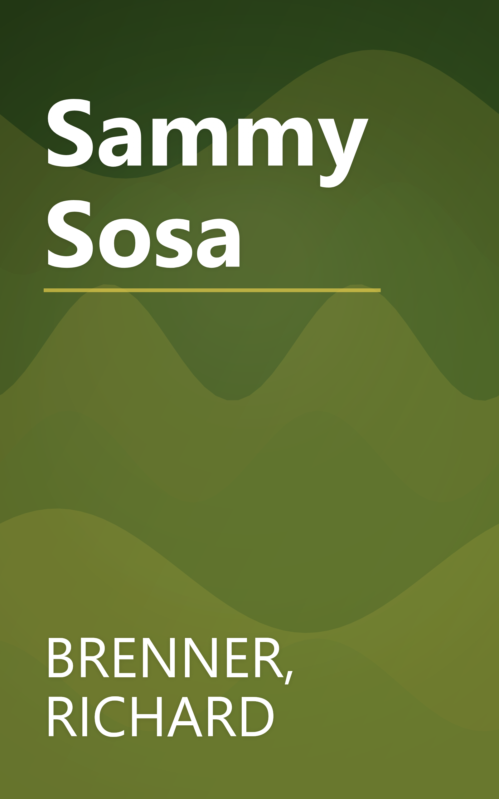 Sammy Sosa book cover