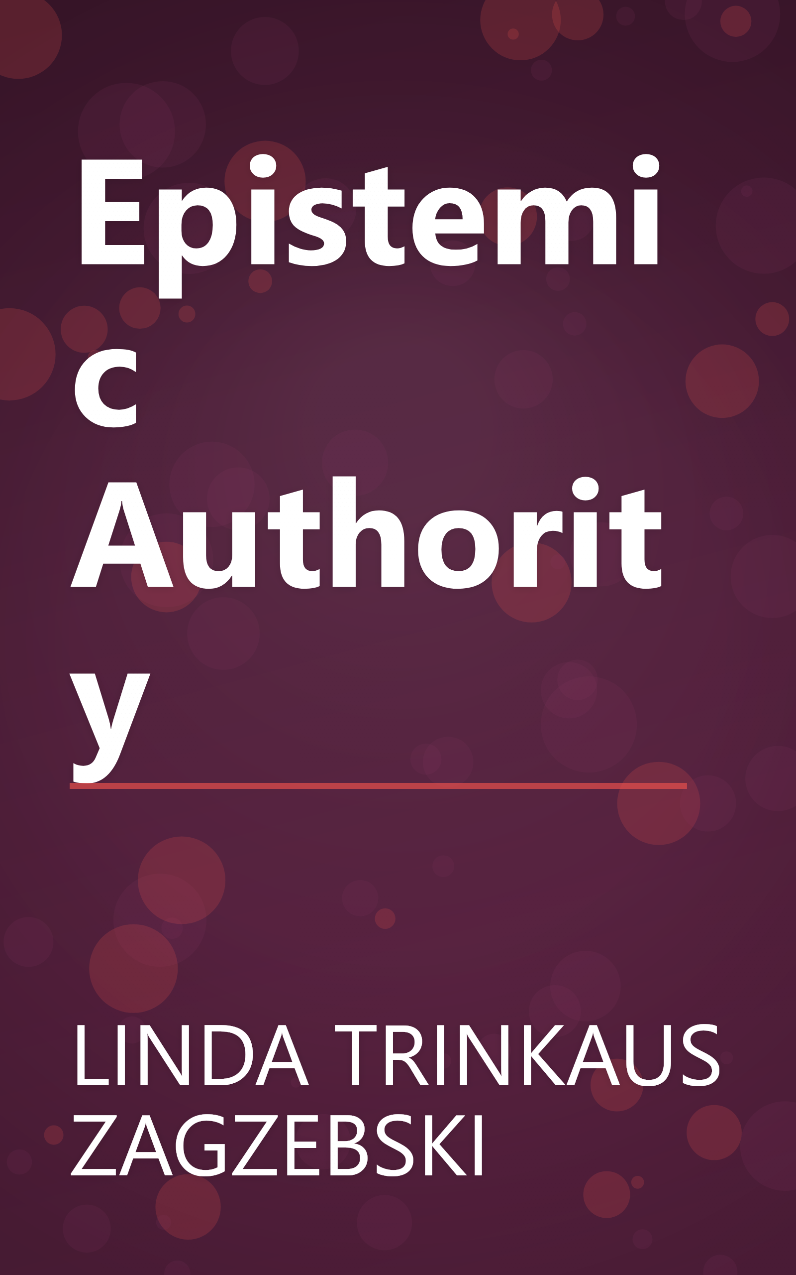 Epistemic Authority book cover