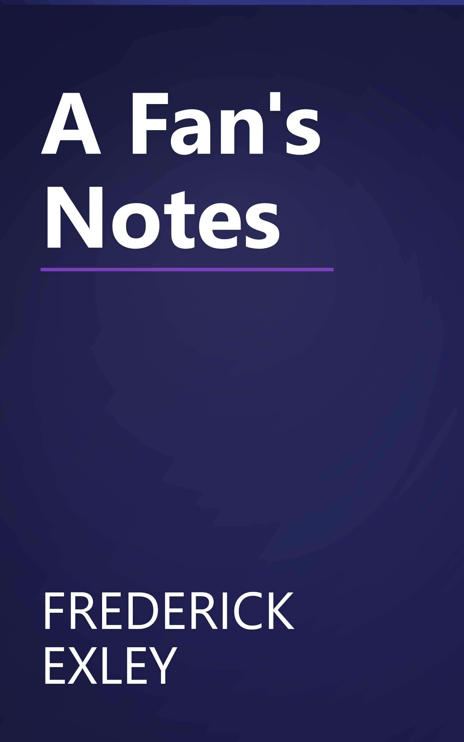 A Fan's Notes book cover