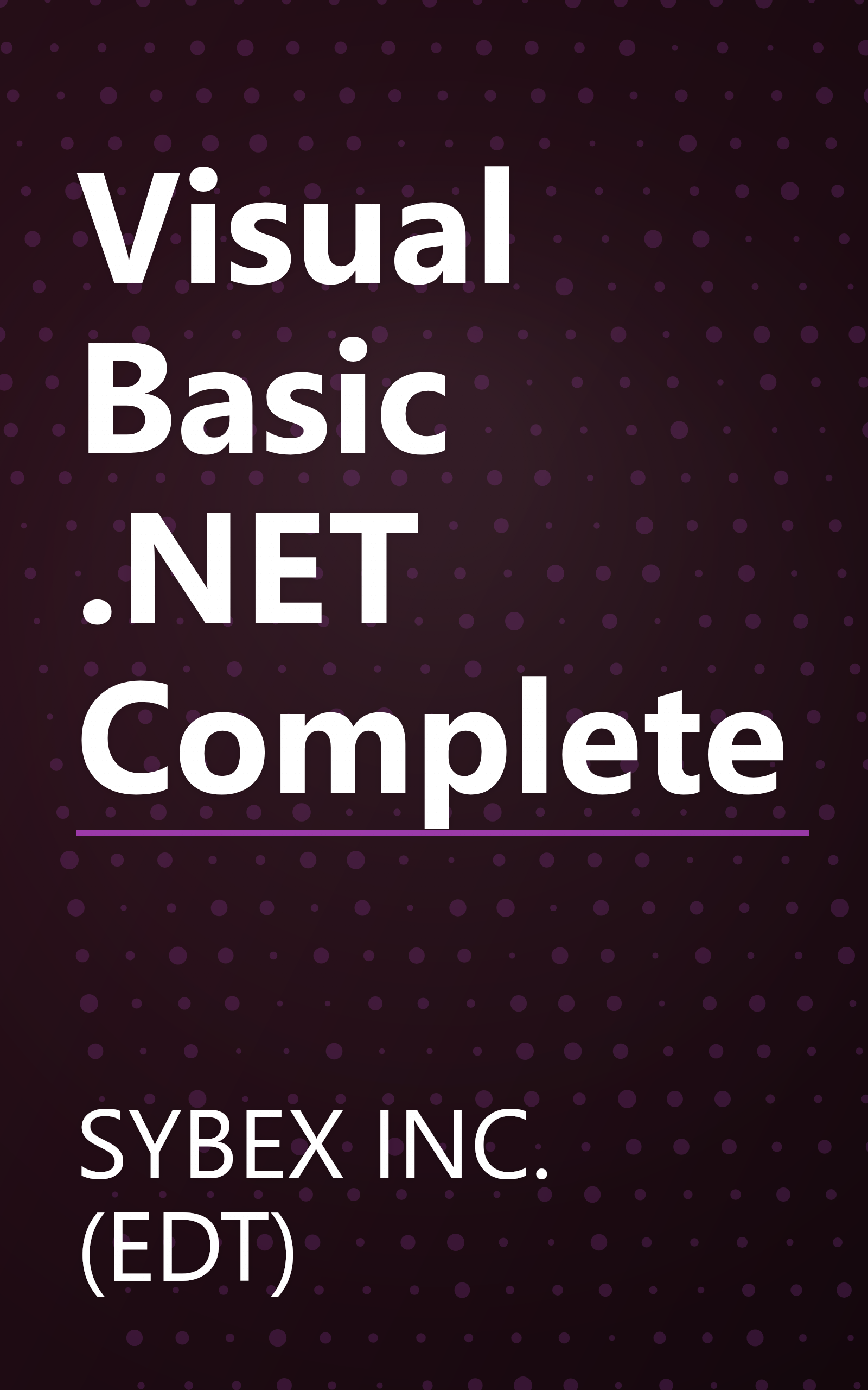 Visual Basic .NET Complete book cover