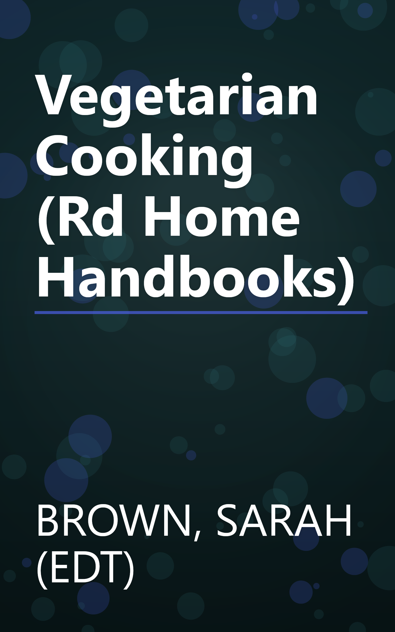 Vegetarian Cooking (Rd Home Handbooks) book cover