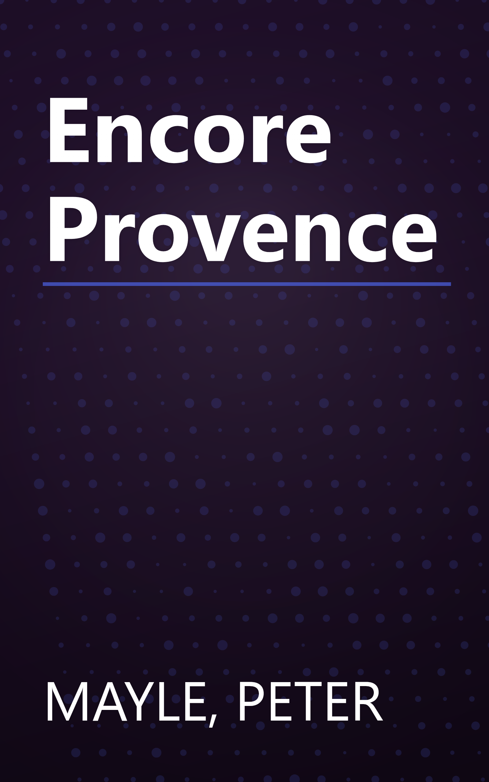 Encore Provence book cover