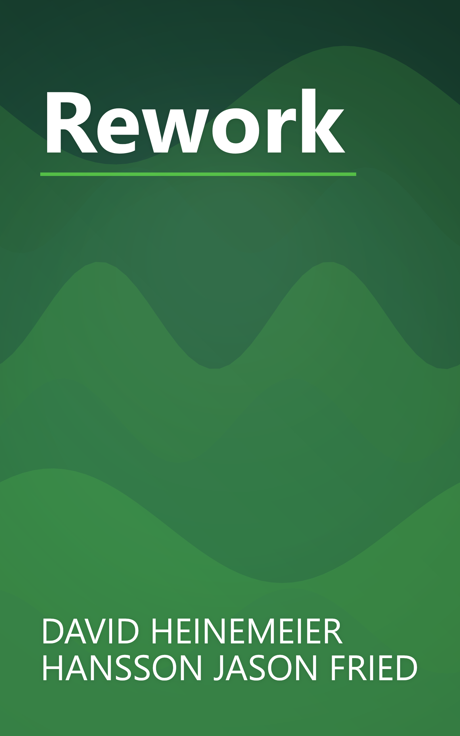 Rework book cover