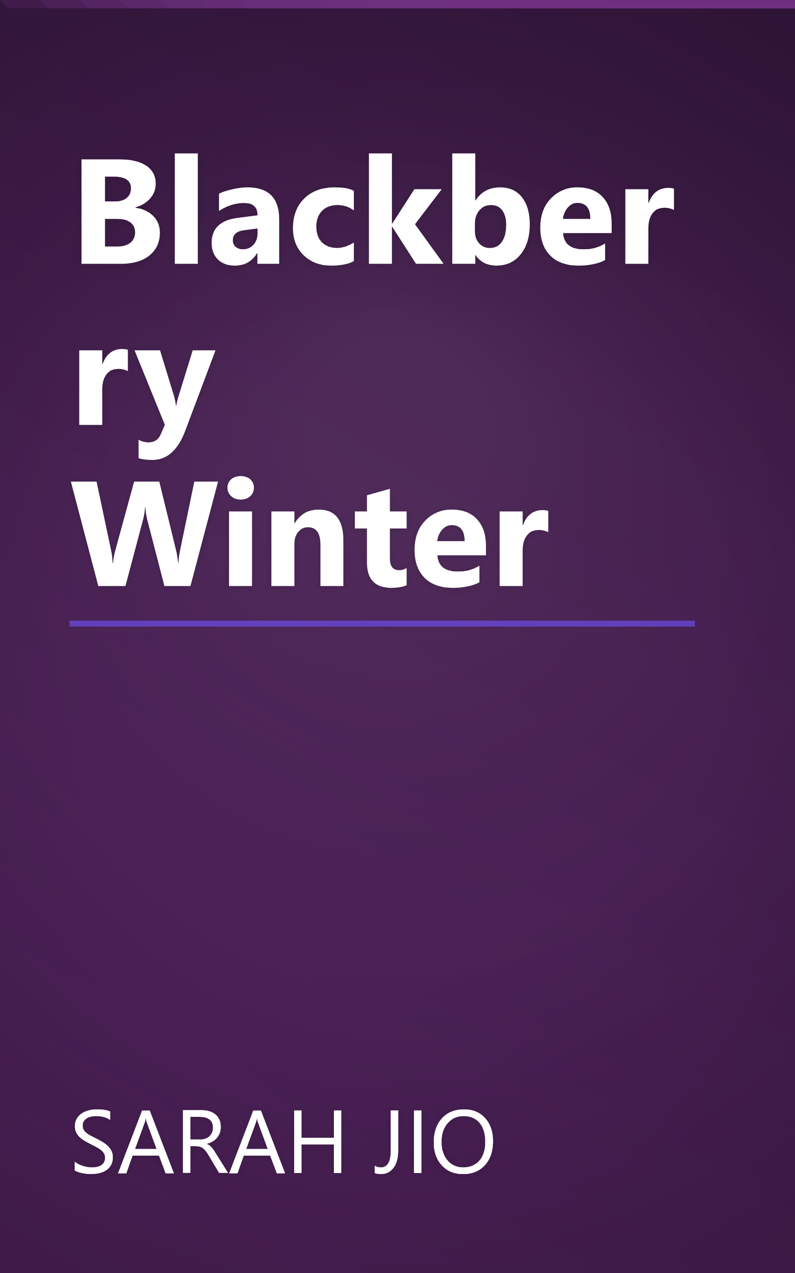 Blackberry Winter book cover
