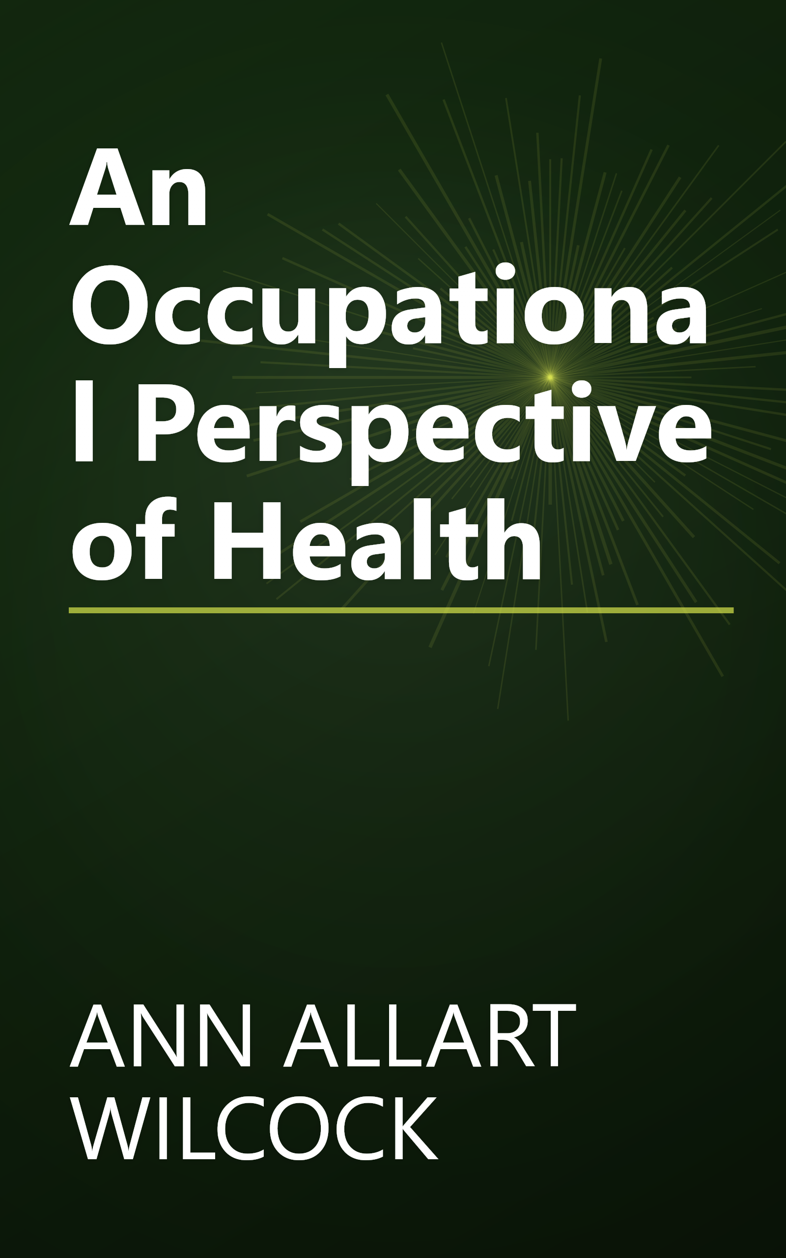 An Occupational Perspective of Health book cover