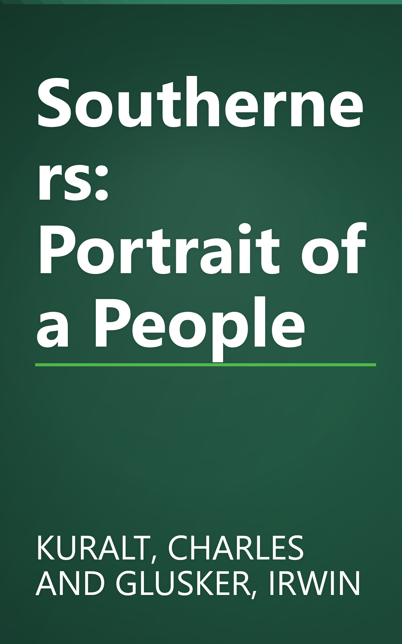 Southerners: Portrait of a People book cover