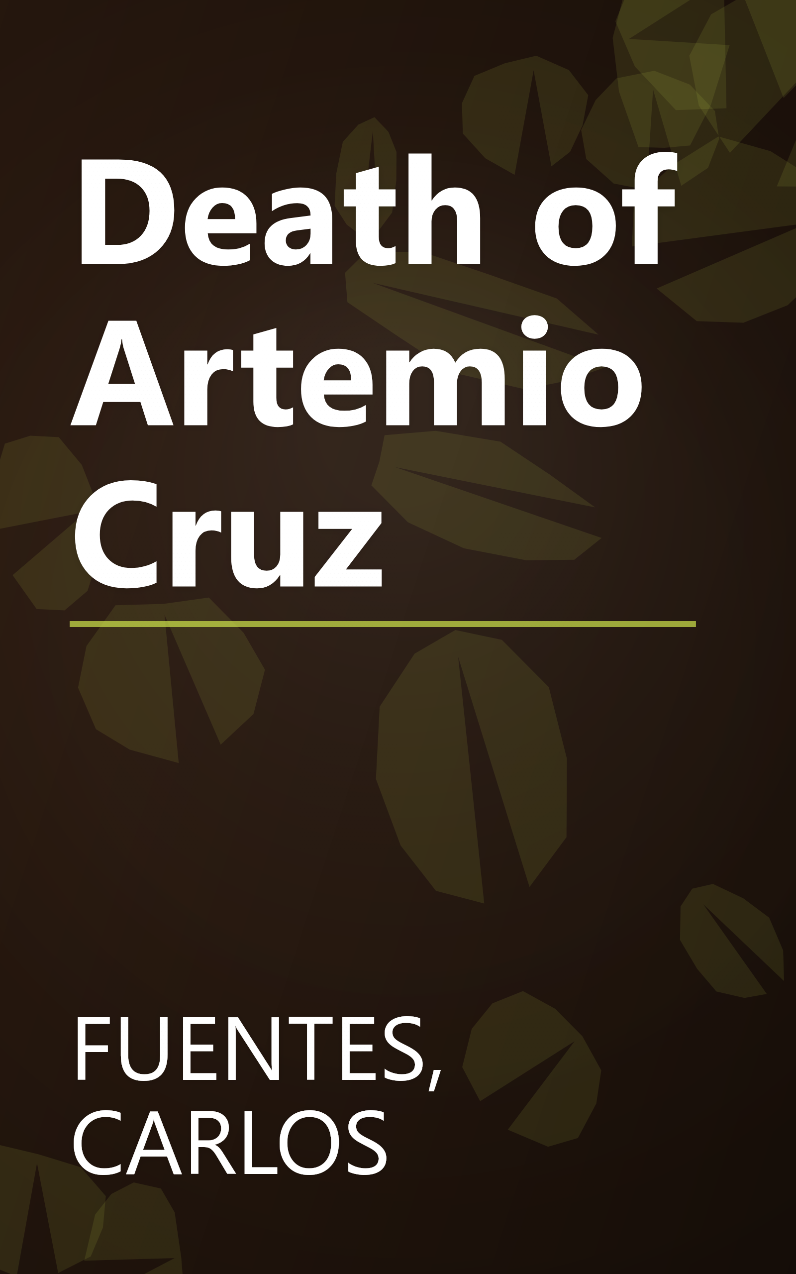 Death of Artemio Cruz book cover